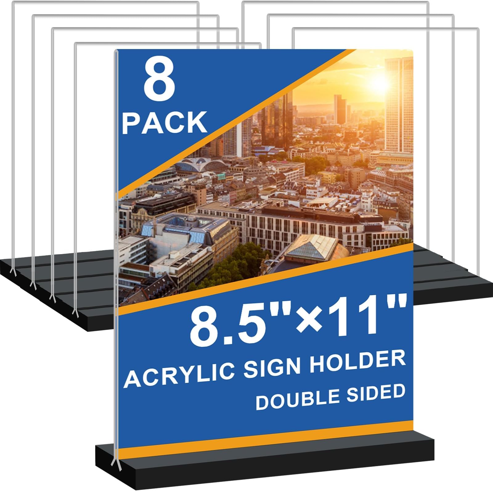 Amazon.com : Arrobust Acrylic Sign Holder 8.5 x 11 Inches, 12 Pack ...