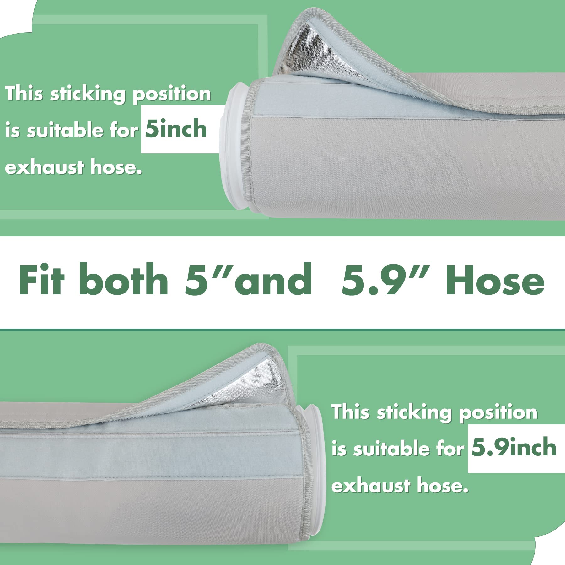Insulation Foam Portable AC Hose Insulation Sleeve, Air Conditioner ...