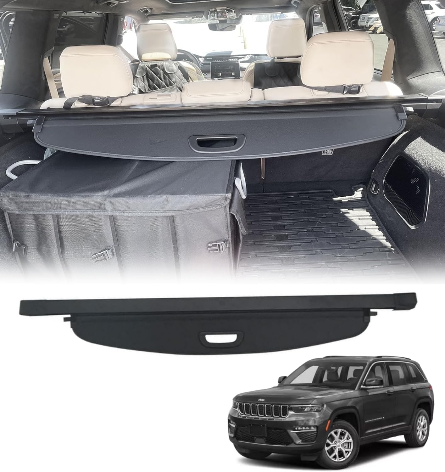 Amazon.com: Vesul Retractable Cargo Cover Compatible with Jeep Grand ...