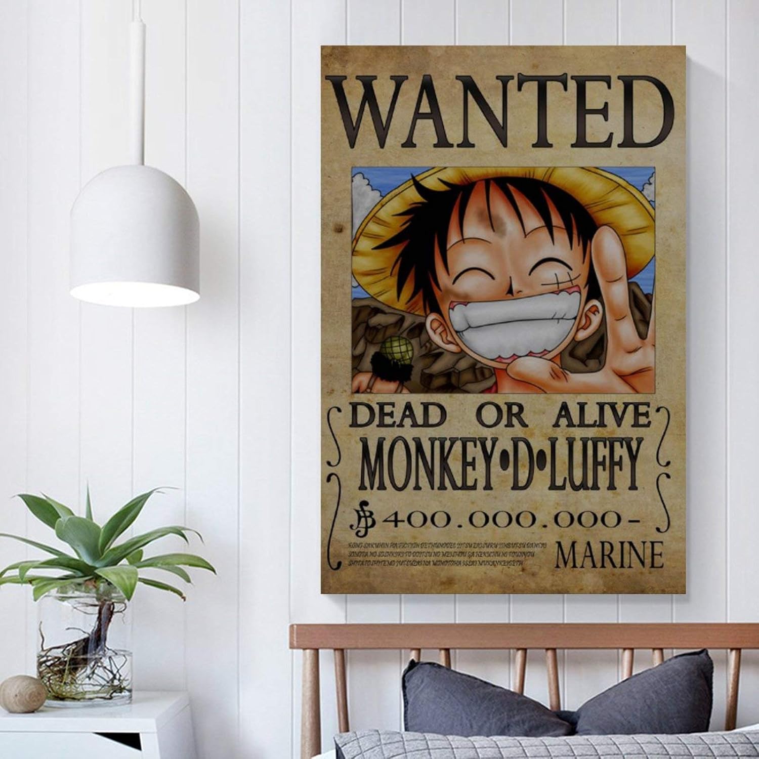 One Piece Luffy Bounty Wanted Anime Poster sold by Junction Intrepid ...