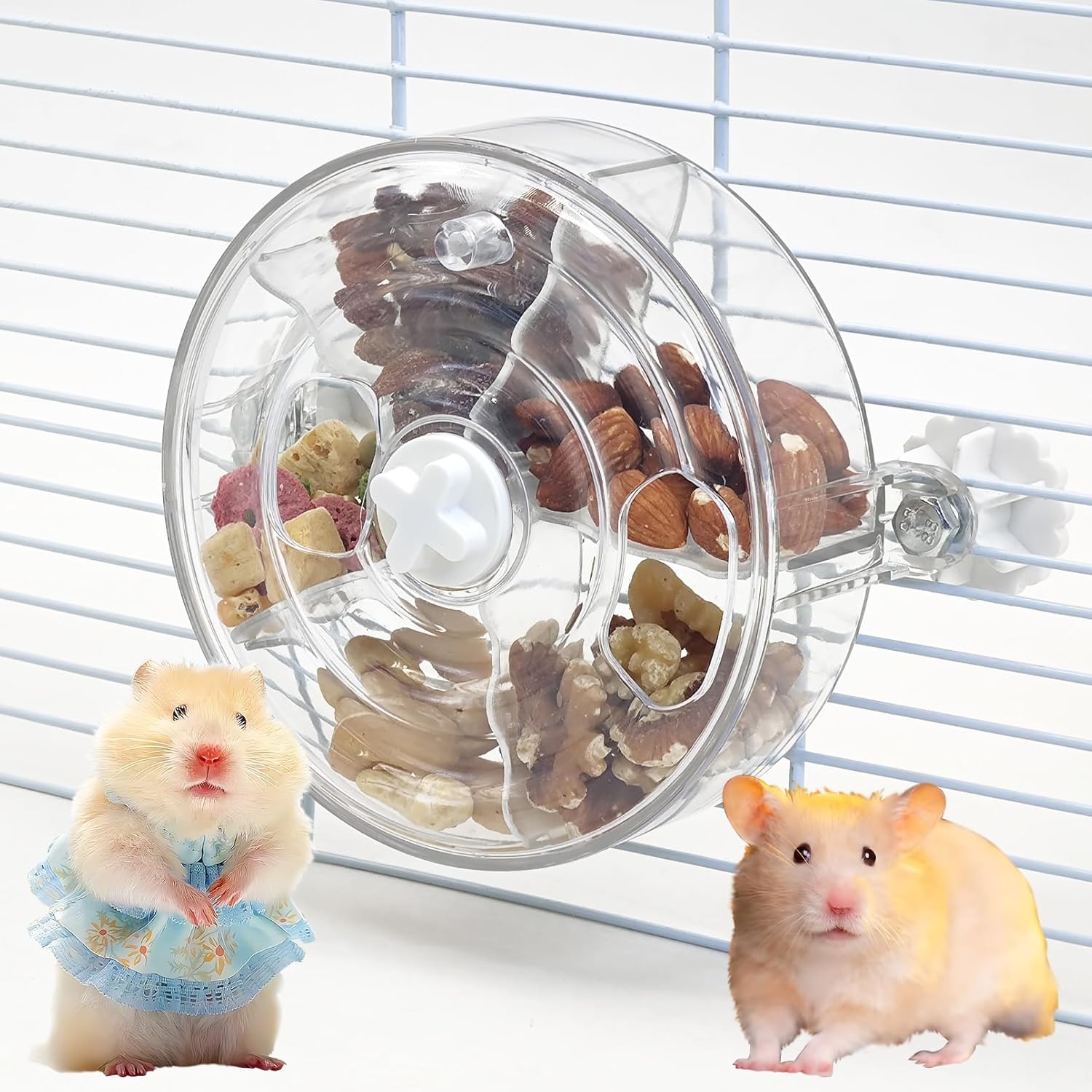 VCEPJH Rat Foraging Toy Interactive Slow Feeder with Transparent ...