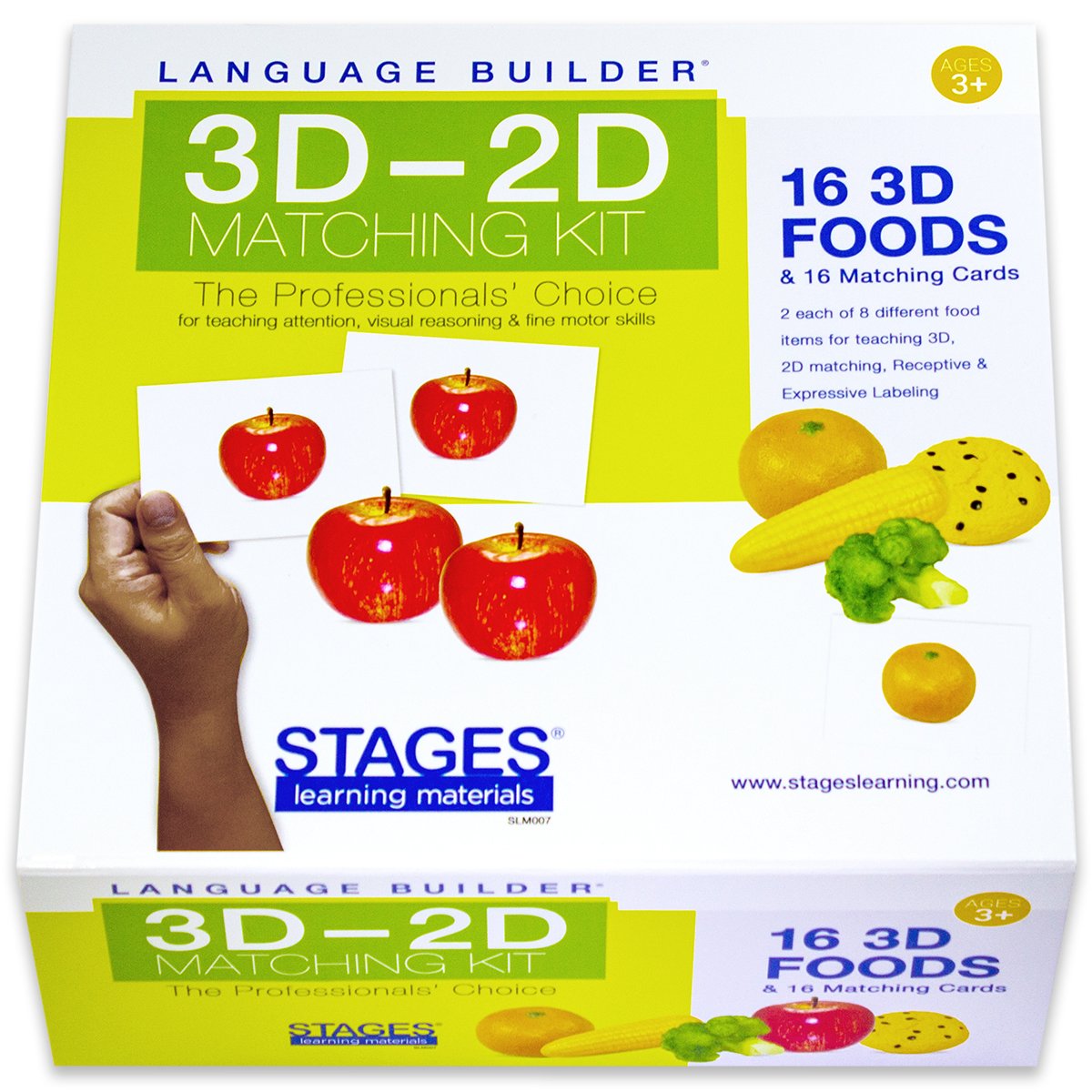 Buy Stages Learning Language Builder 3D-2D Foods Matching Kit for ...