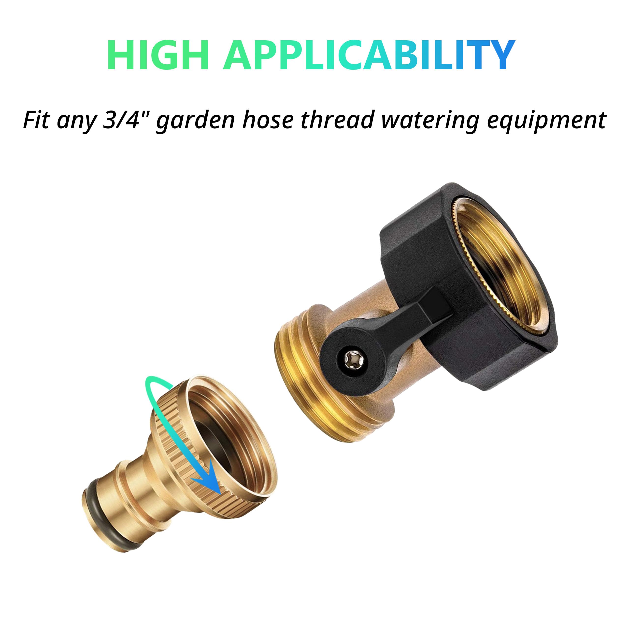 Snapklik.com : ECOESPTI Garden Hose Shut Off Valve, 7 Pack Heavy Duty ...