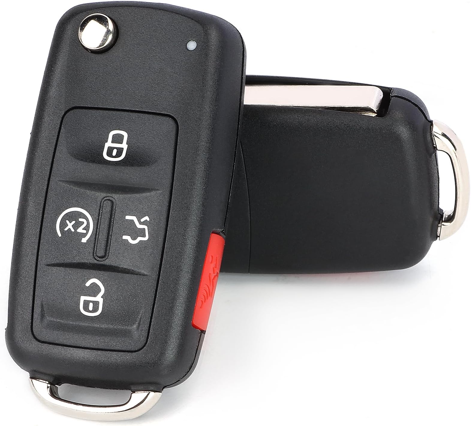 Amazon.com: Aichiyu Flip Remote Key Fob Replacement for Volkswagen VW ...