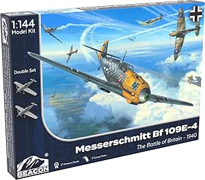 Amazon | ビーコンモデルズ(Beacon Models) 1/144 デュアルコンボ Bf109E-3/4 メッサーシュミット バトル・オブ・ブリテン 1940年 (2機入セット ...
