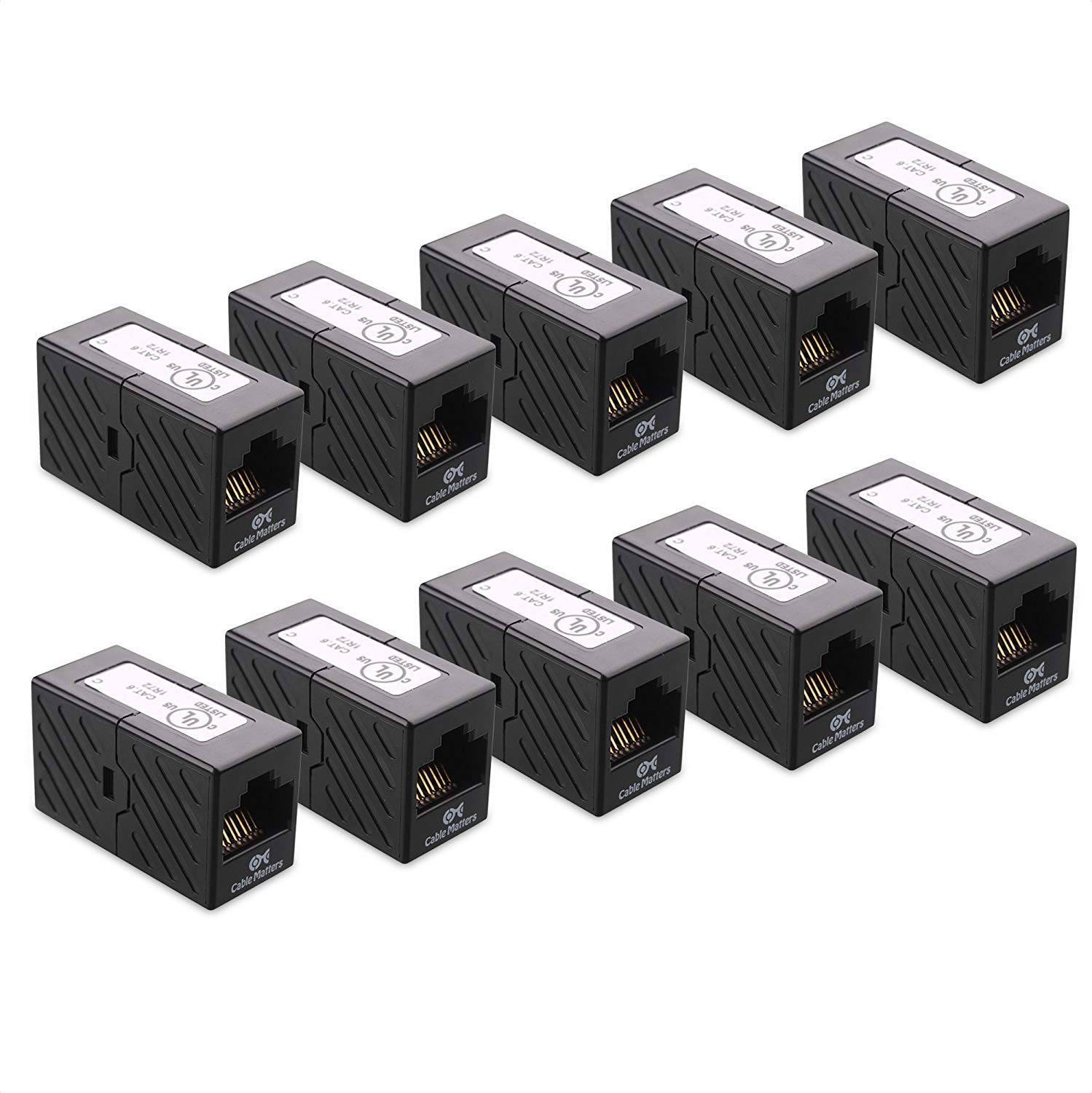 Buy Cable Matters [UL Listed] 10-Pack Ethernet Coupler (RJ45 Coupler ...