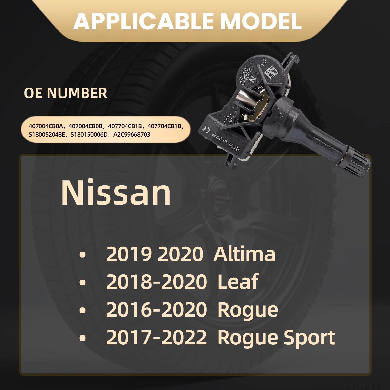 Nissan Altima Tire Sensor TPMS Tire Pressure Monitor Monitoring System ...