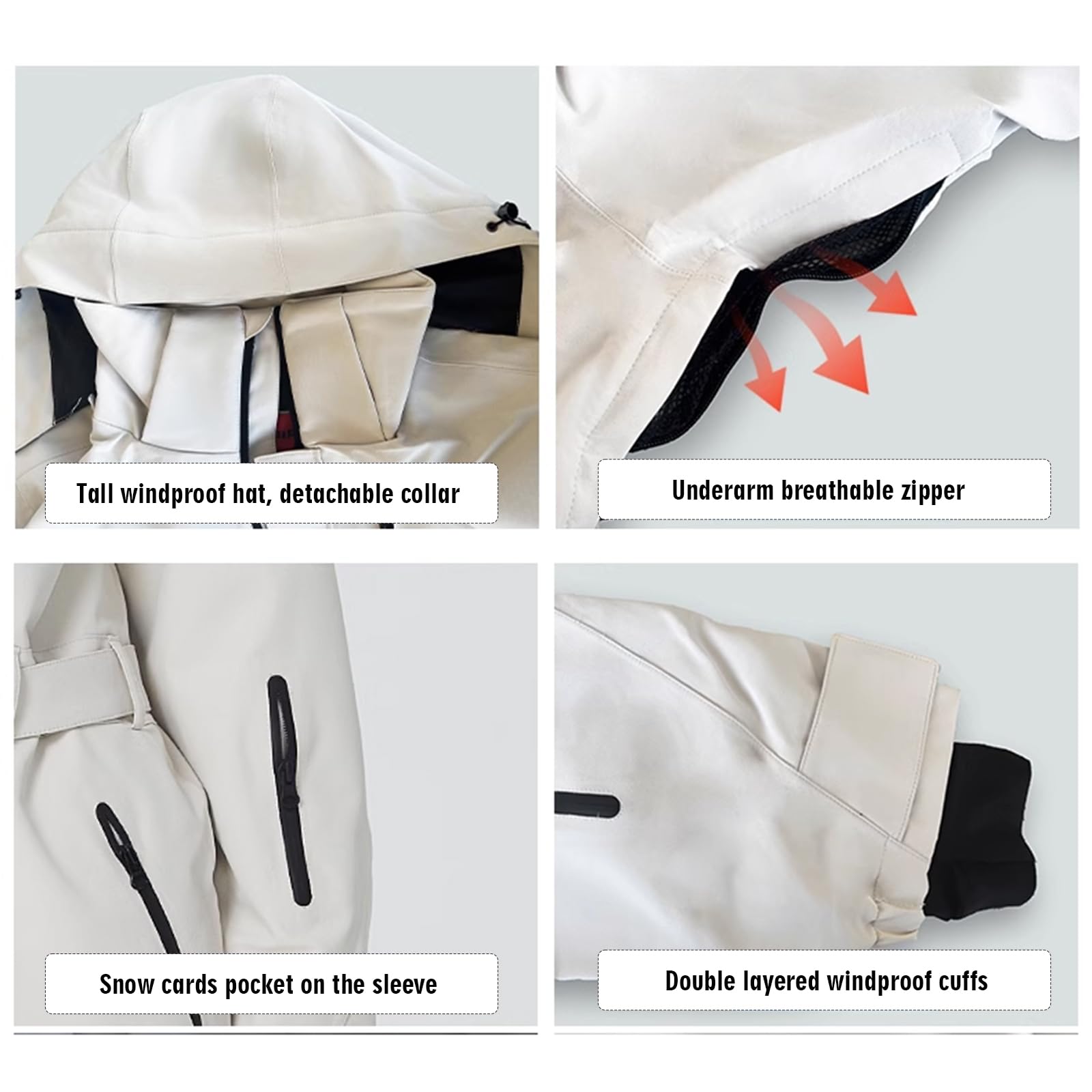 Snapklik.com : SEARIPE Women And Mens One Piece Ski Suit Waterproof ...
