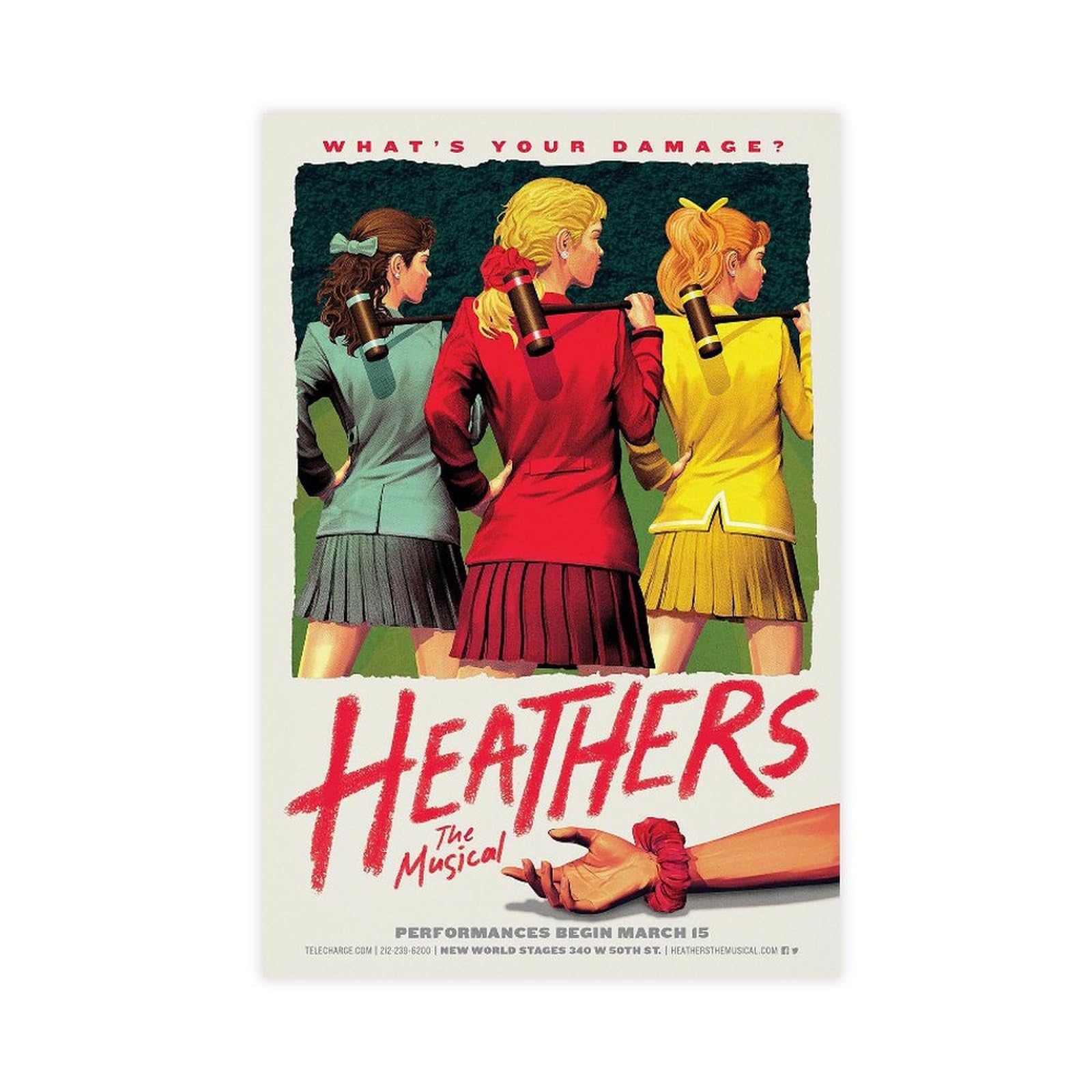 Heathers Musical Poster Canvas Poster Bedroom Decor Sports Landscape ...