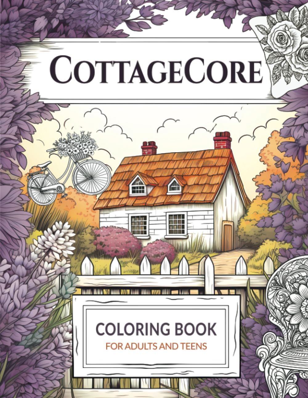 Amazon.com: Cottagecore Coloring Book For Adults: Satisfying Coloring ...