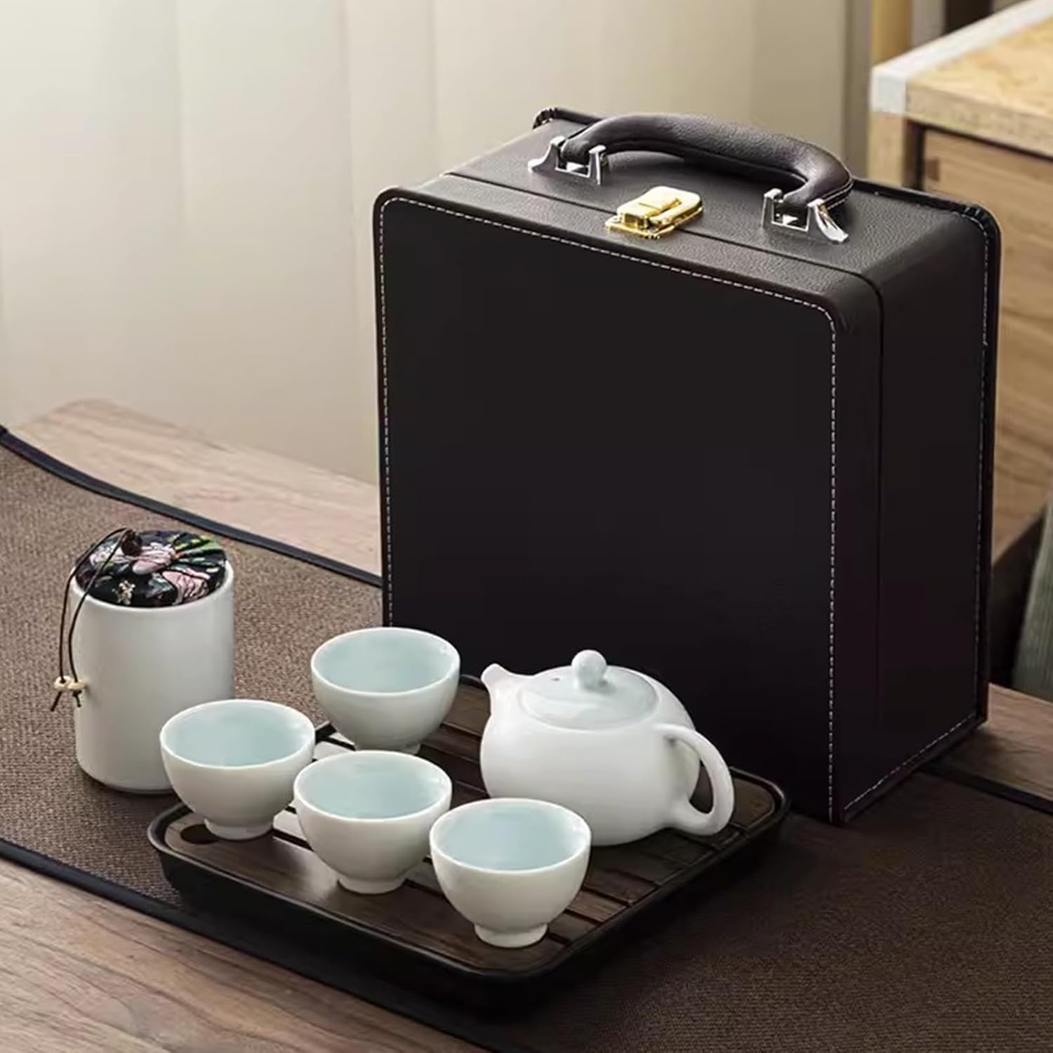 Amazon.com | EMYJAY Portable Teapot, Mini Travel Kung Fu Tea Pot Cup ...