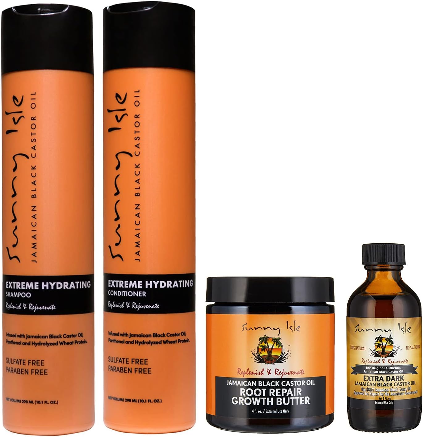 Amazon.com : Sunny Isle Jamaican Black Castor Oil Infused with African ...