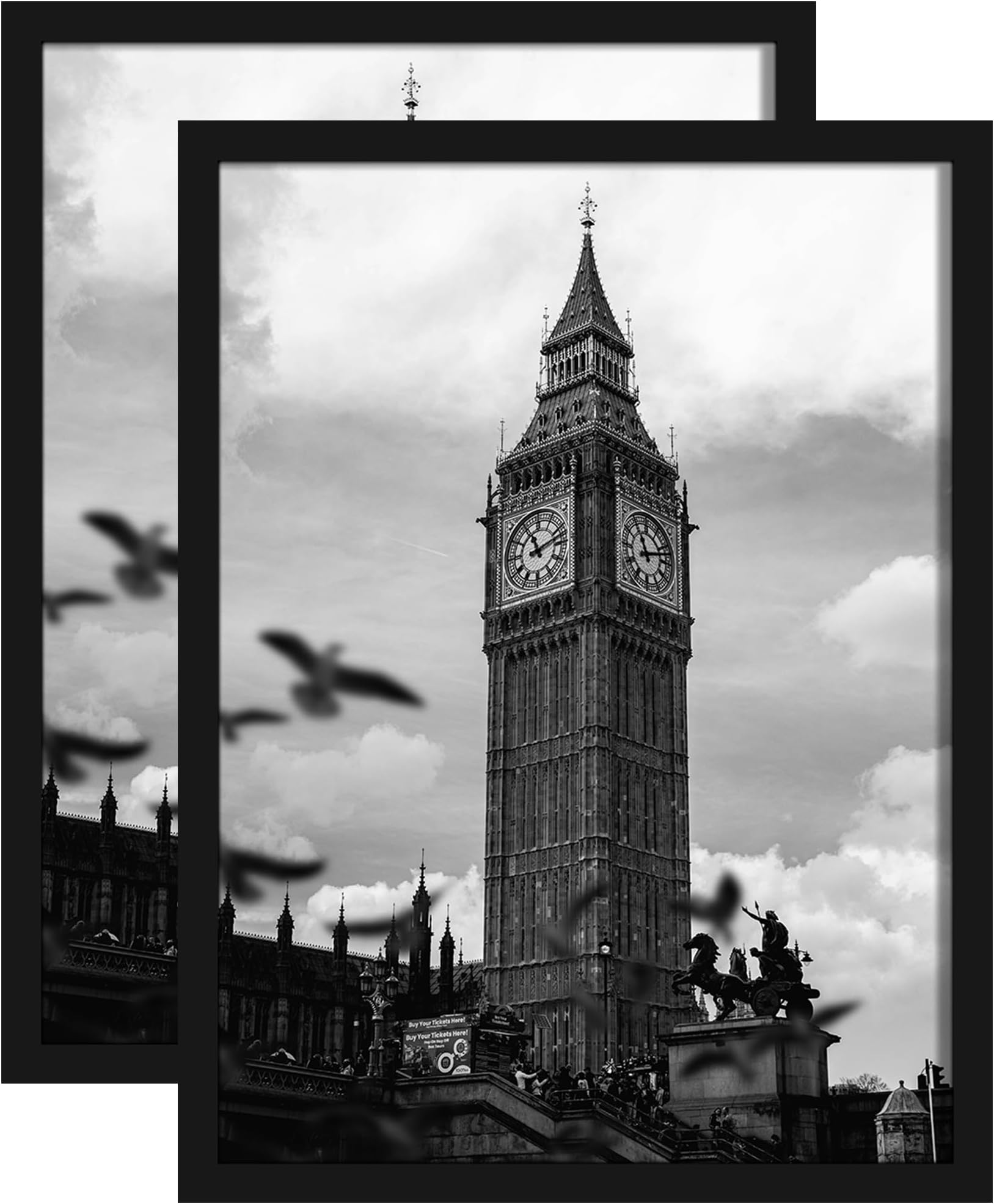 Amazon.com - A PLUS MAX 11x15 Picture Frame, Black Engineered Wood ...