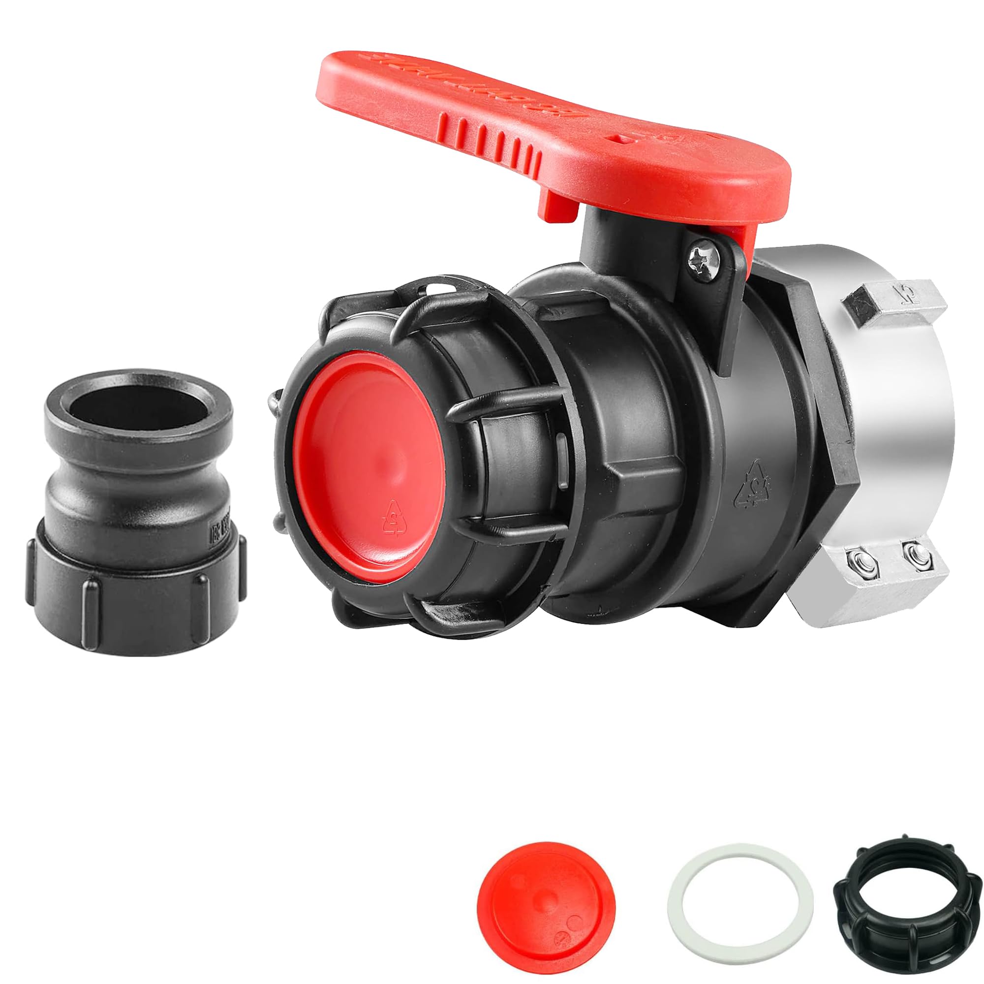 Amazon.com: IBC Tote Valve,75mm（S75x6 ）IBC Tote Tank Adapter Ball Valve ...