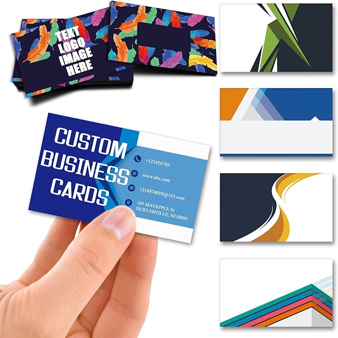 Amazon.com : Custom Business Cards Customized Business Cards Double ...