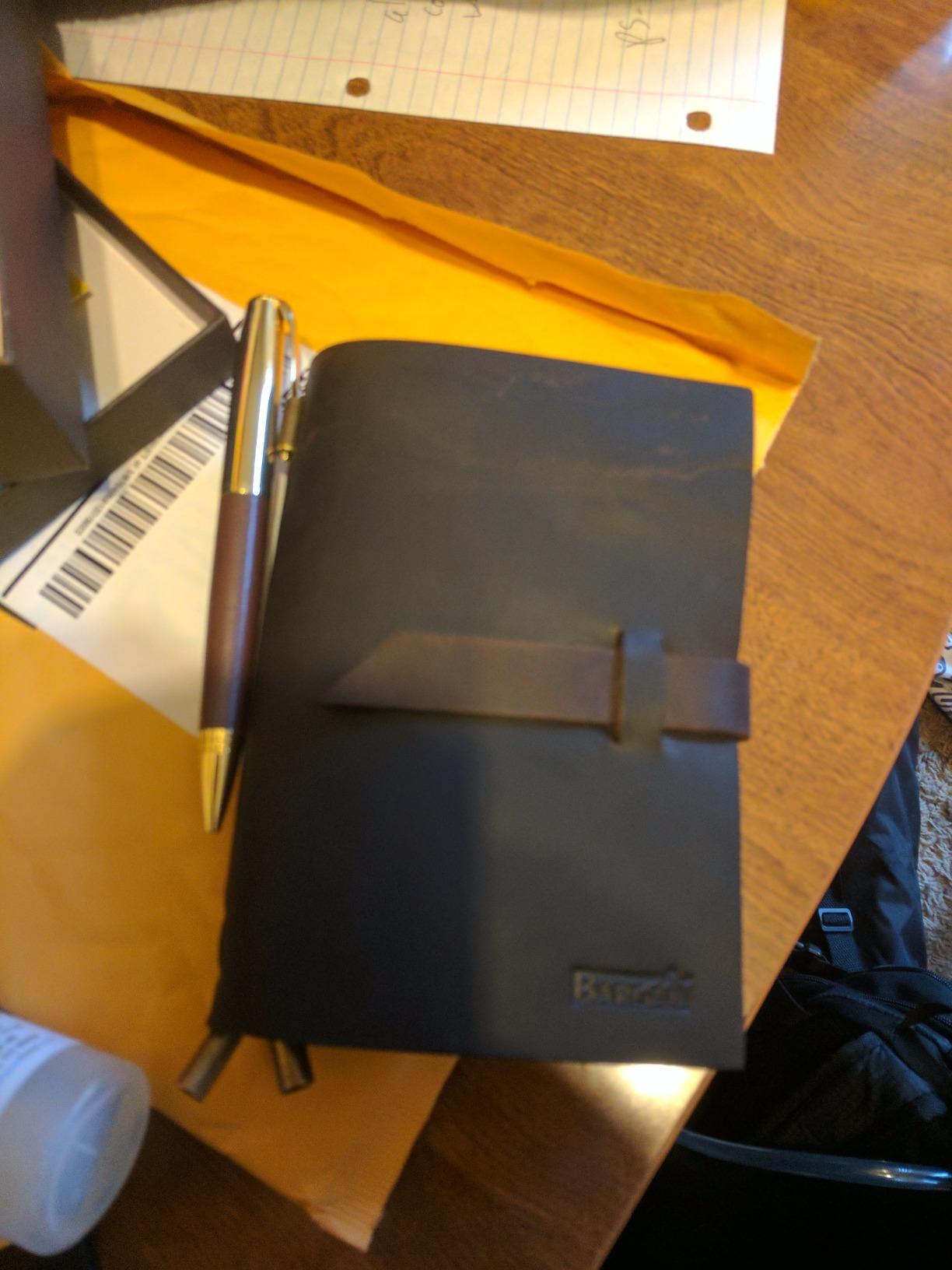 Handmade Leather Notebook Journal – Refillable Notepad for Men & Women ...