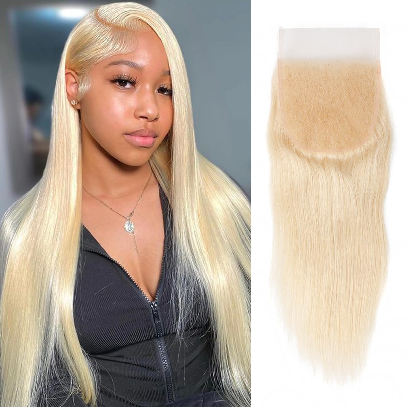Amazon.com : MARUVI 613 Closure Human Hair Straight 5x5 HD Lace Closure ...