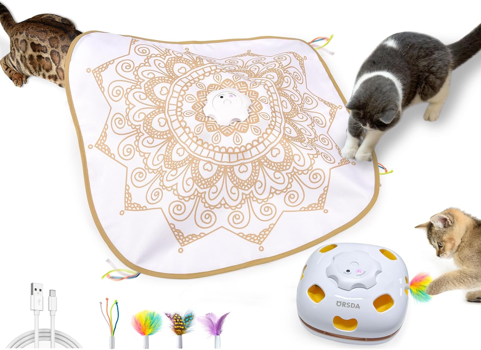 Amazon.com : Creation Core Interactive Cat Toy Hide & Seek Game Pop-up ...