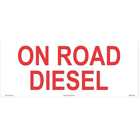 Amazon.com: GC Labels-PBS21620, Truck and Tank Signs 15X5.5 On Road ...