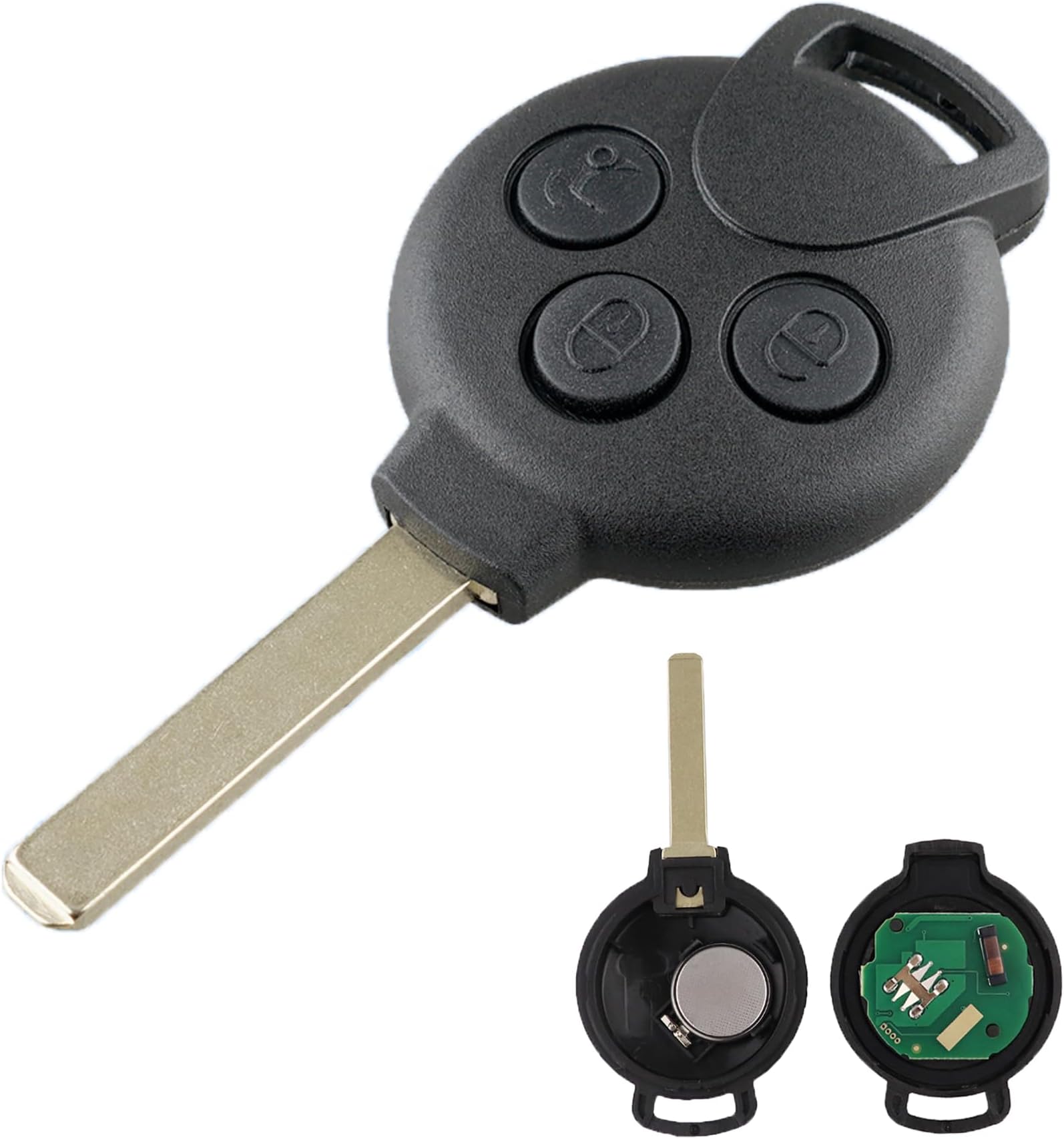Heart Horse 433Mhz 3 Buttons Merce-des-be-nz Smart Keyless Entry Car ...