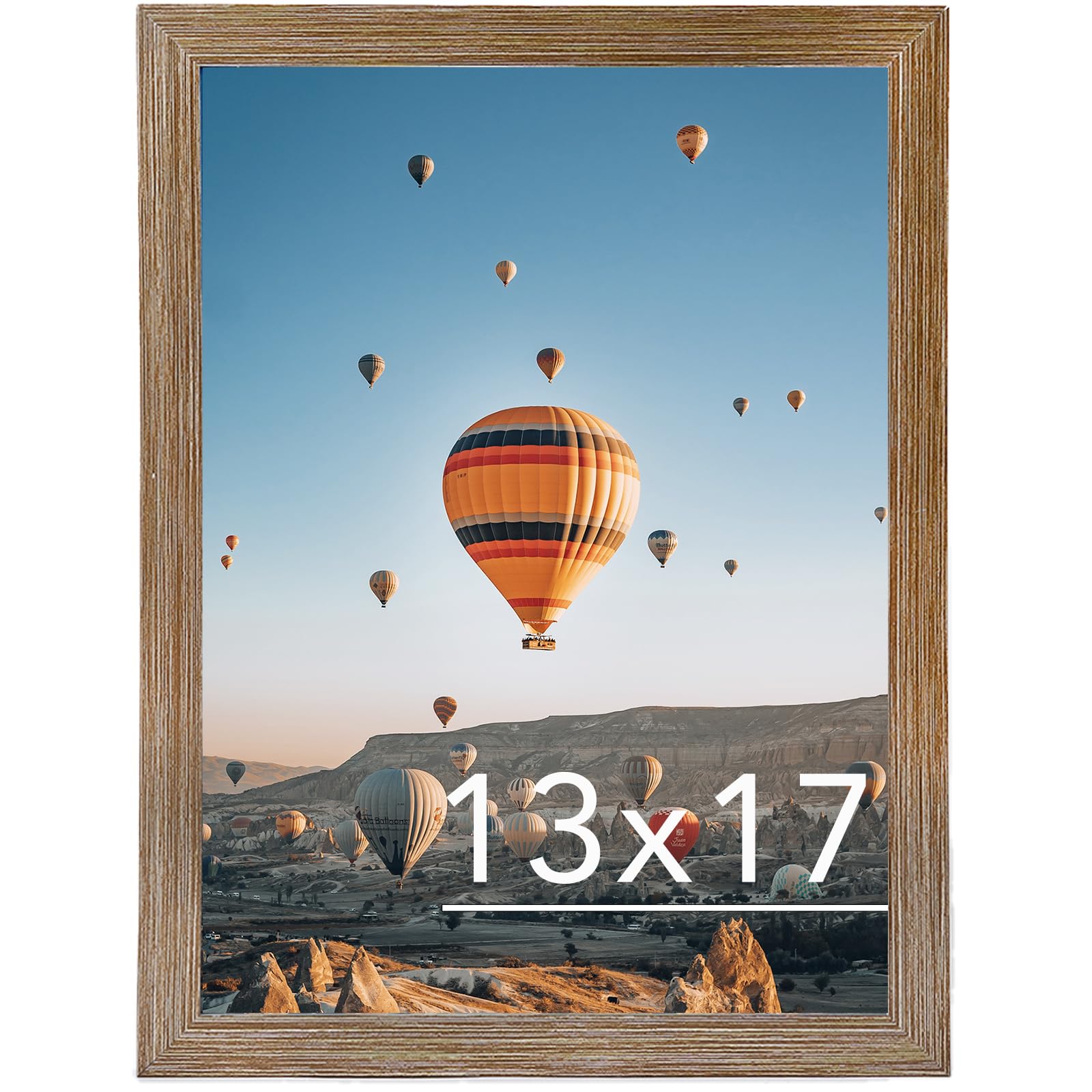 Snapklik.com : JCJMY 13x17 Picture Frame Rustic Brown For Wall Hanging ...