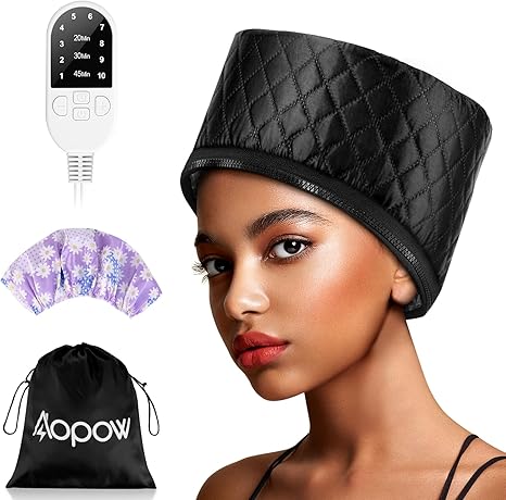 Hair Cap Treatment Steamer for Deep Conditioning - Upgraded Thermal Hot ...