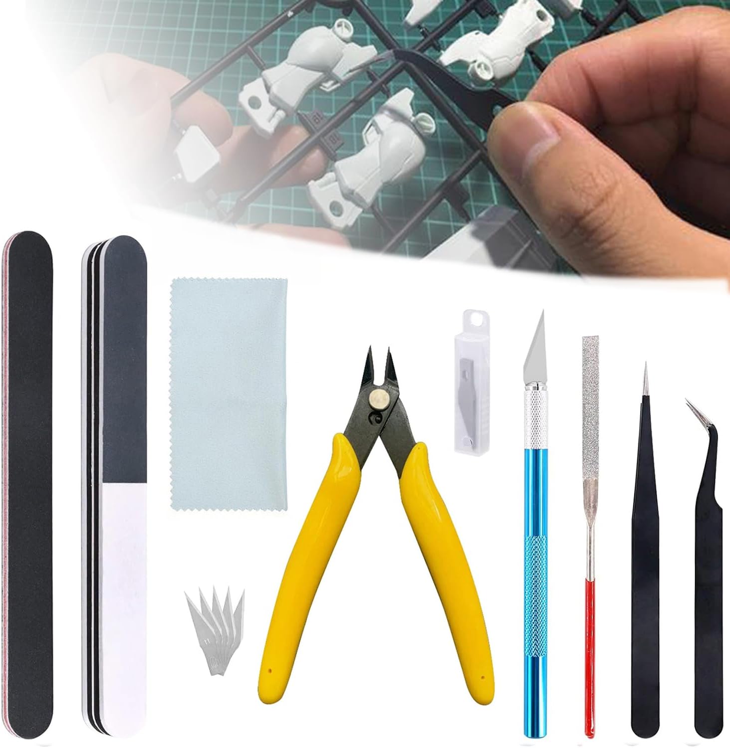 14 Pcs Model Making Tools Kit, Hobby Building Tools Kit, Gundam Plastic ...