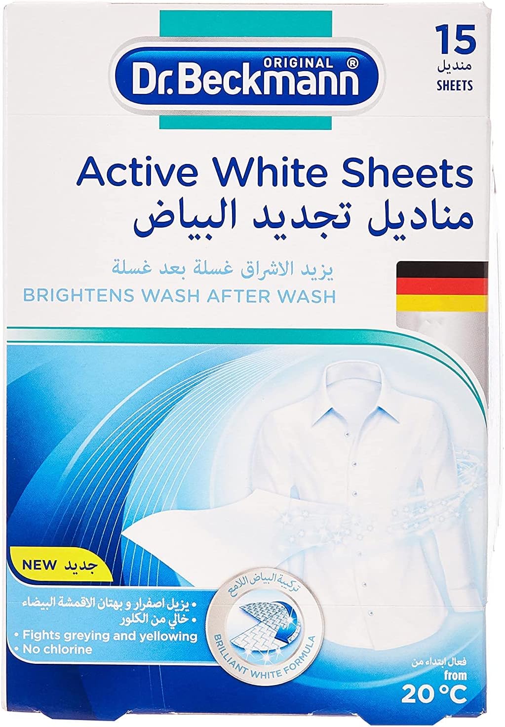 Dr. Beckmann Active White Sheets with Brilliant Formula|Brightens Wash ...