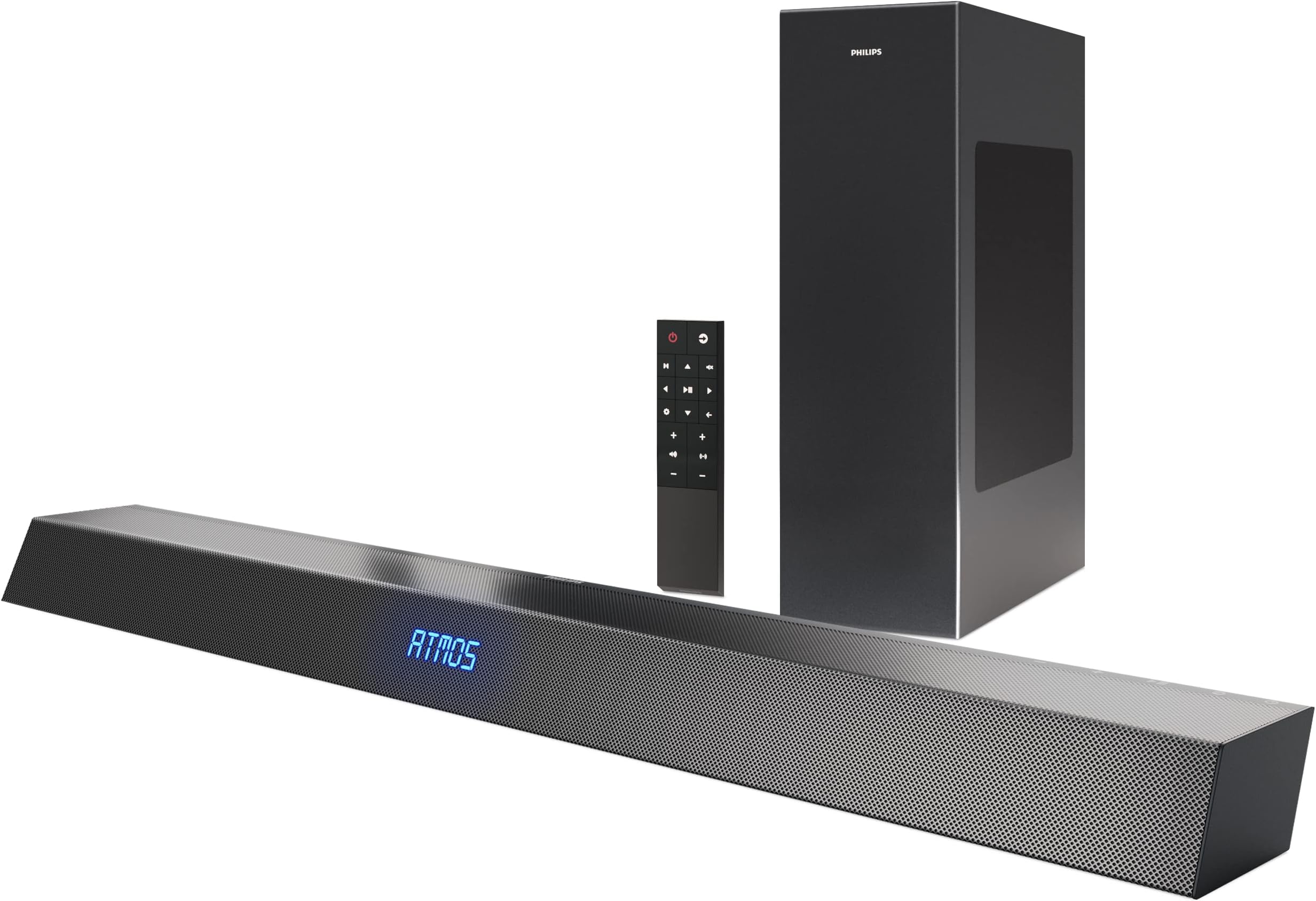 Amazon.com: Philips Soundbar with Wireless Subwoofer, Dolby Atmos Sound ...