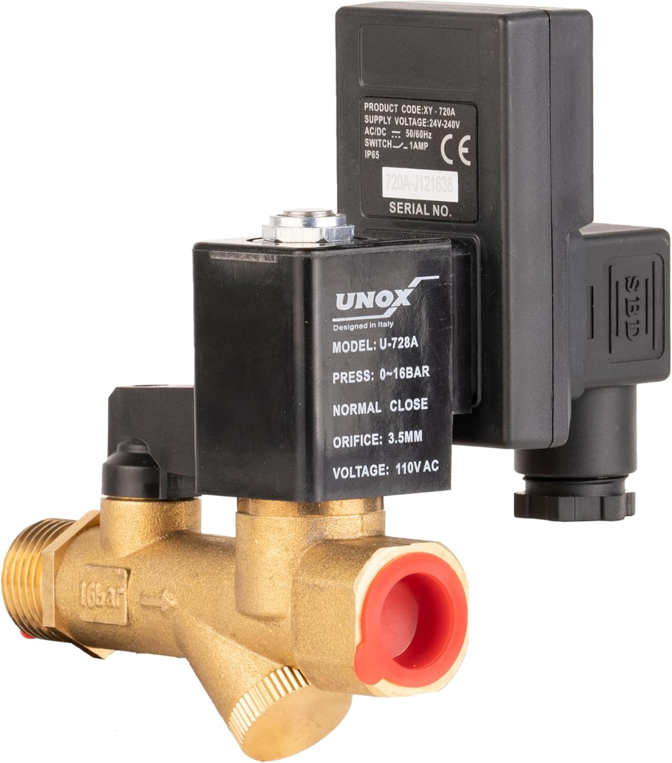 Unox Electronic Drain Valve 1/4" - 1/2" NPT 110/120V AC, Max 235 psi ...