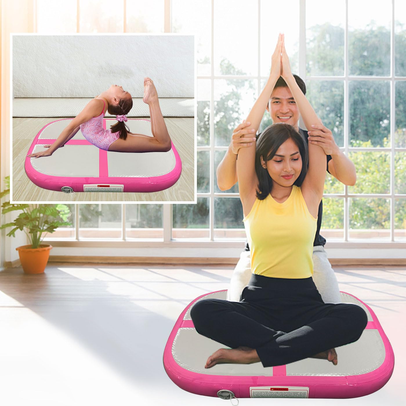 Snapklik.com : PPXIA Gymnastics Air Block Air Mat Inflatable Tumbling ...