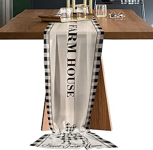 Amazon.com: Double Love Farm Chiffon Table Runner 55 Inches Long, Voile ...