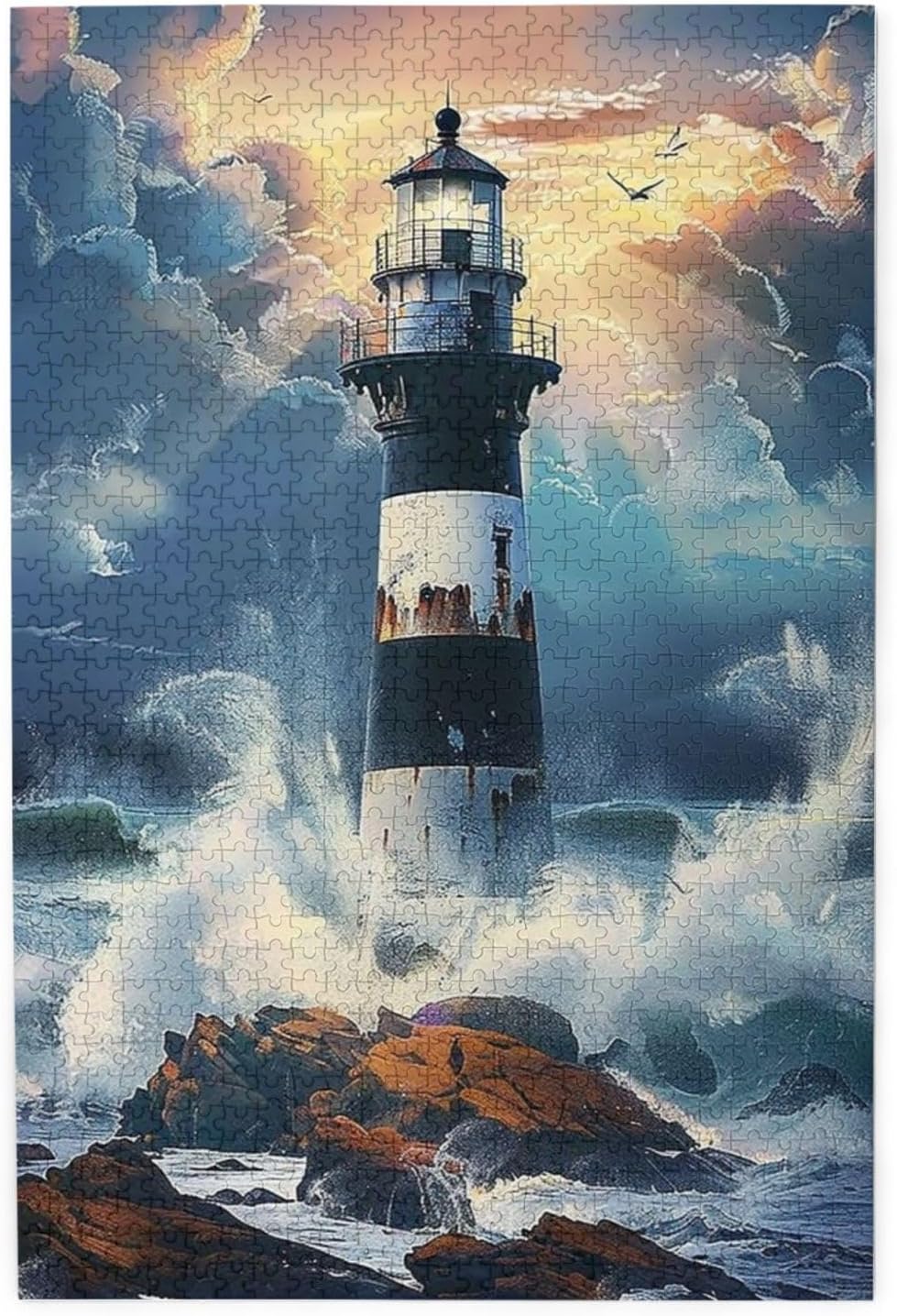 Amazon.com: ETCOTUY Seagull 70 Piece Puzzle for Adults,Lighthouse ...