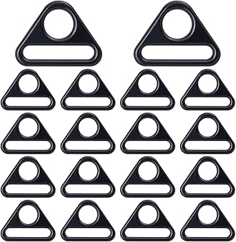 Amazon.com: HINZIC 18Pcs 3/4" Triangle Buckle Adjuster for Strap, Metal ...