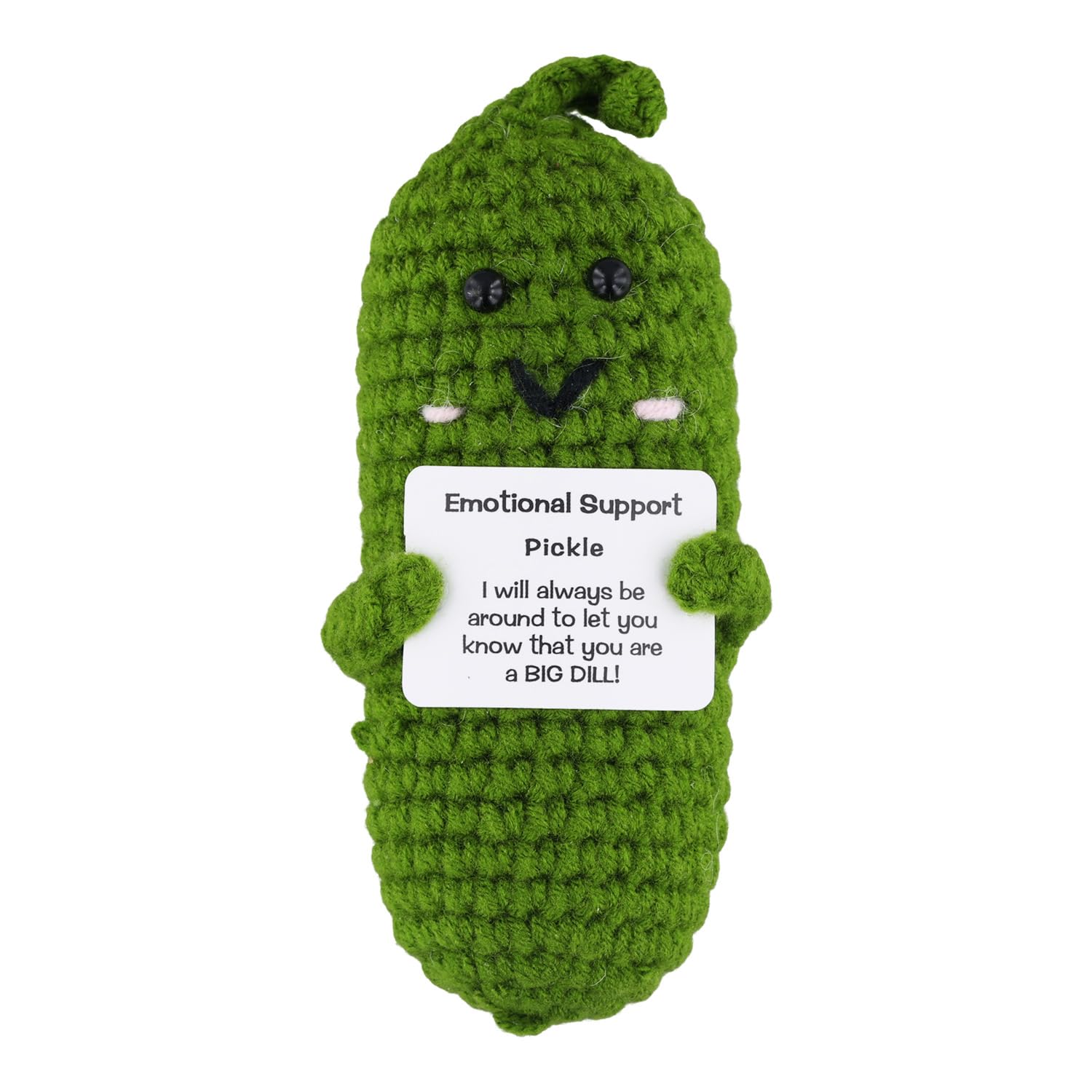 Amazon.com: PEUTIER Emotional Support Pickled Cucumber, 4.72in Handmade ...