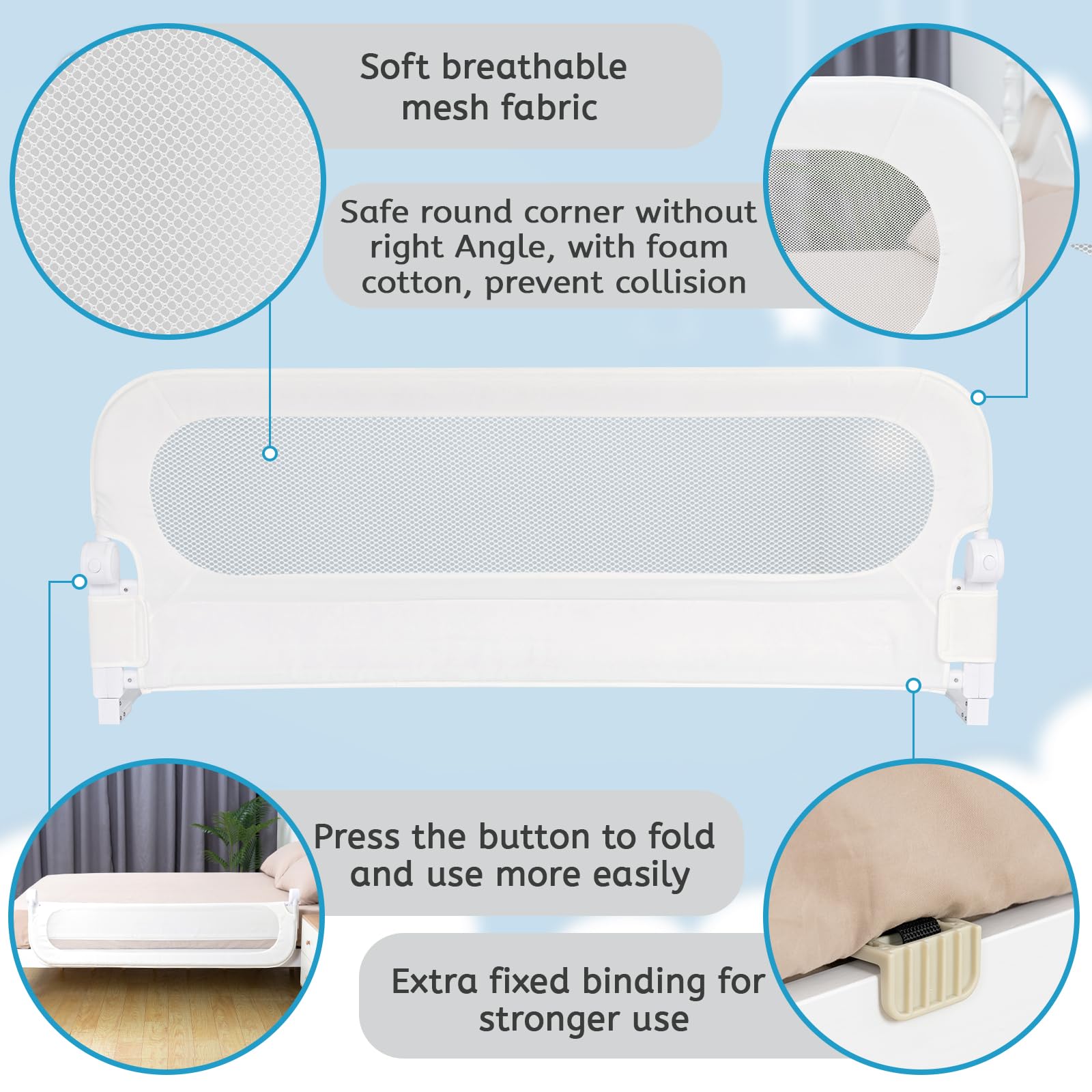 Snapklik.com : Y- STOP Bed Rail For Toddlers Convertible Toddler Bed ...