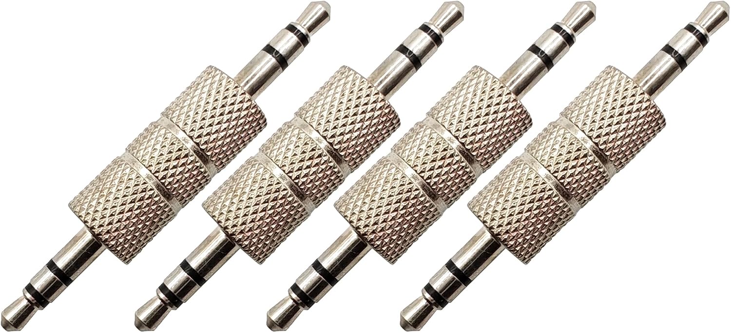 Amazon.com: Voluty Tek 3.5MM Male to Male Adapter 1/8 Stereo Headphone ...