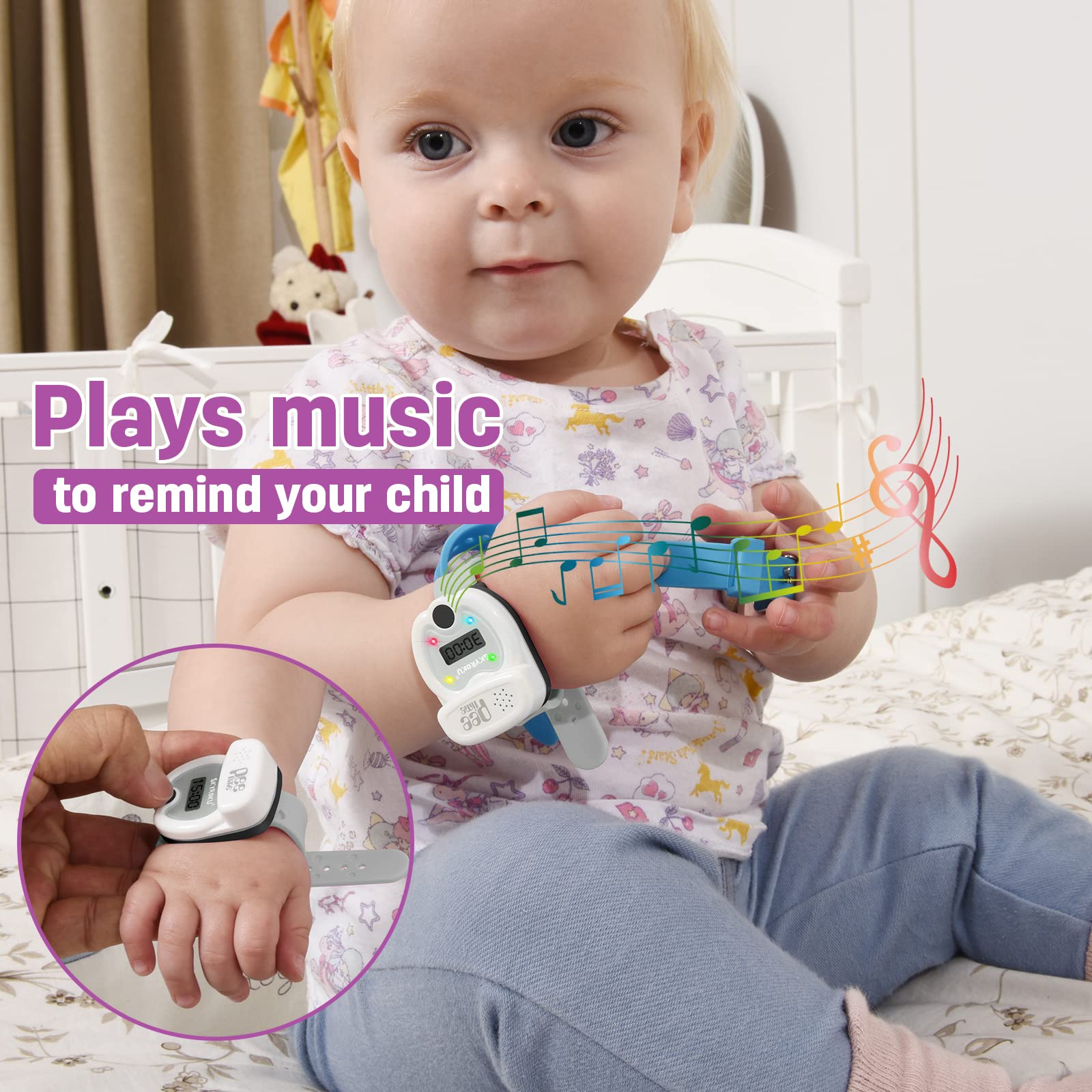 Snapklik.com : SKYROKU Silicone Kids Potty Training Timer Watch