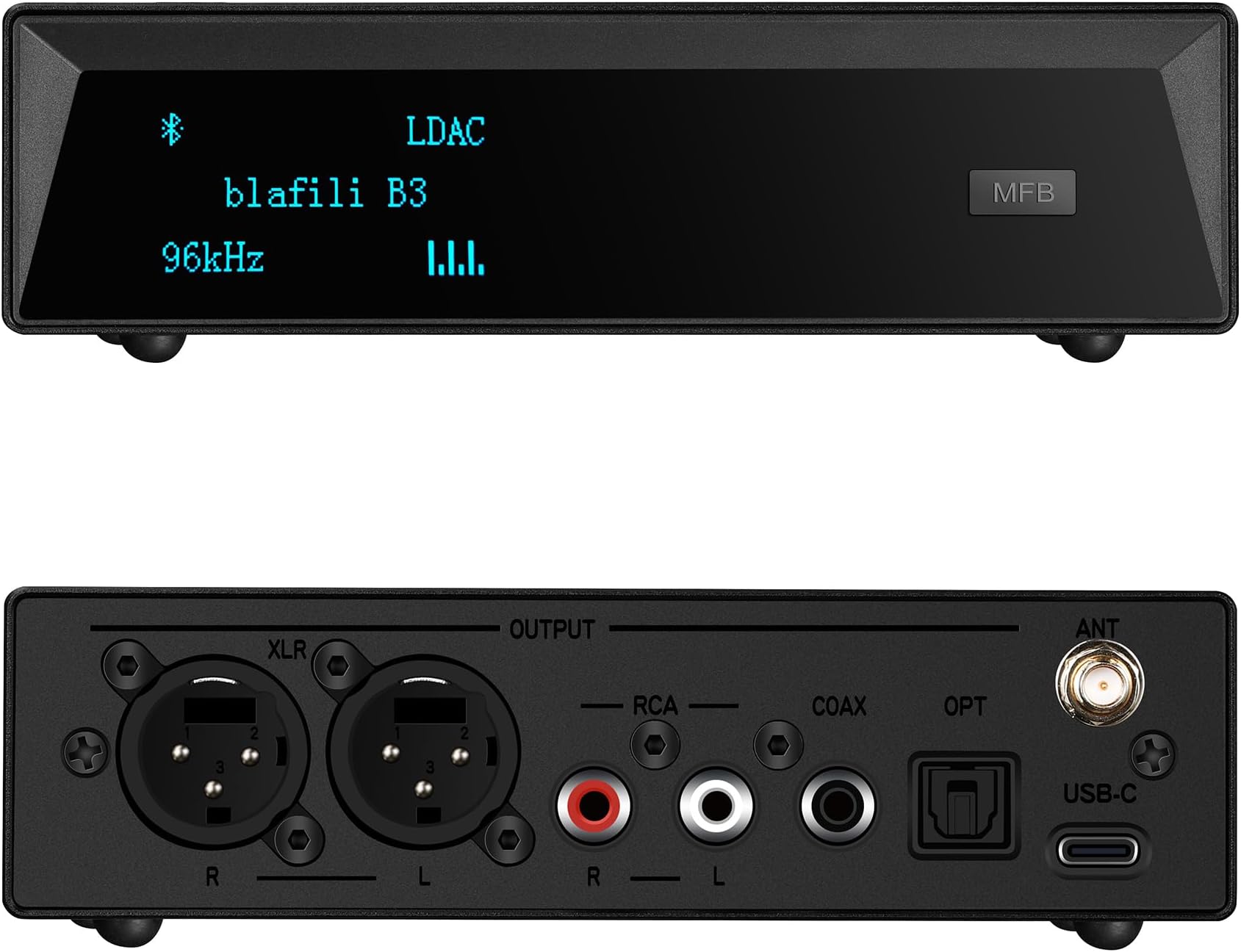 Amazon.com: blafili B3 Professional XLR Bluetooth v5.1 Music Receiver ...