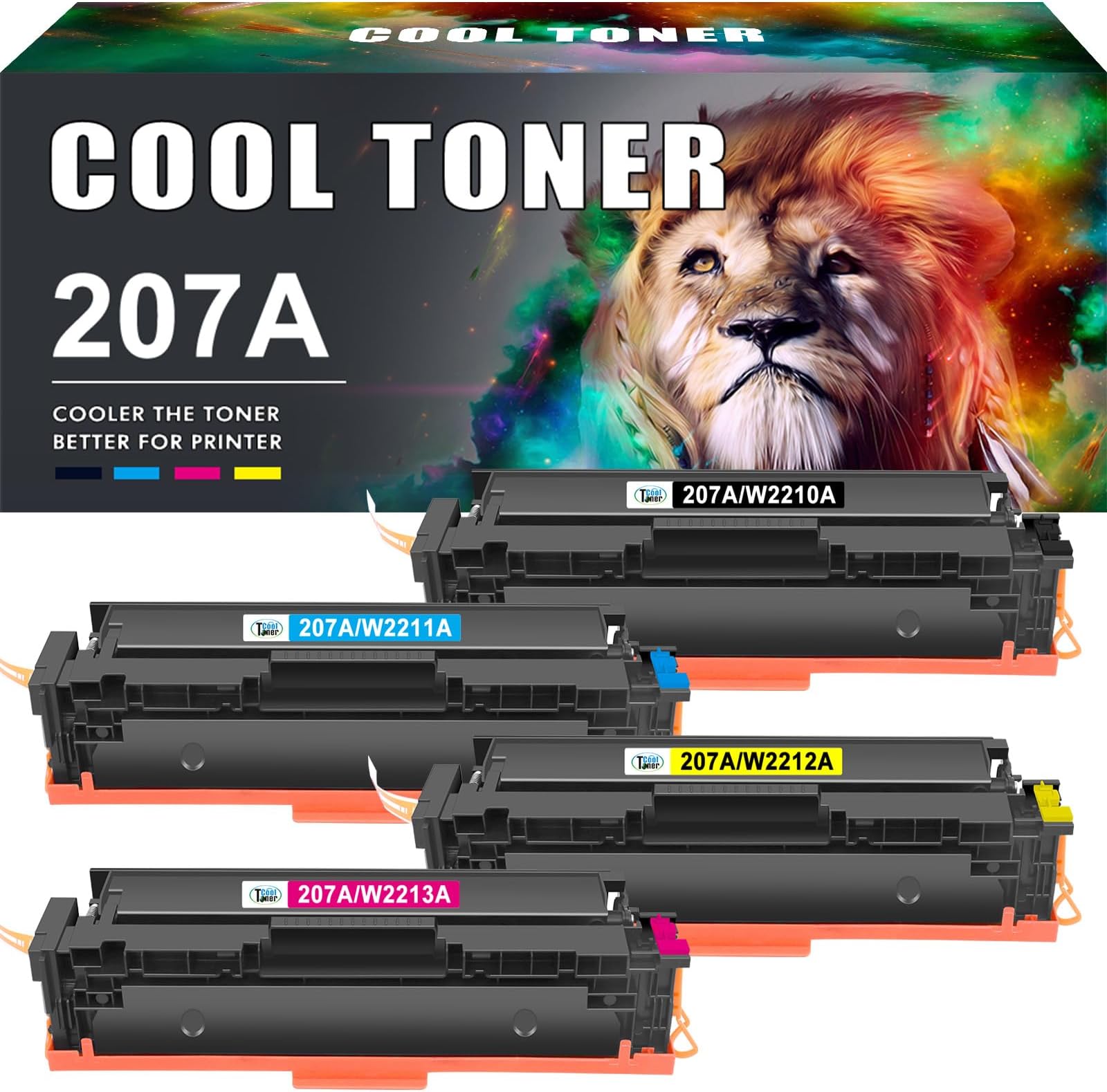 Cool Toner 207A Toner Cartridge Multipack Compatible Replacement for HP ...