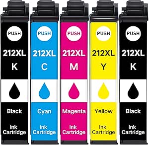 Amazon.com: 212XL Ink Cartridges Remanufactured for Epson 212 XL Ink ...