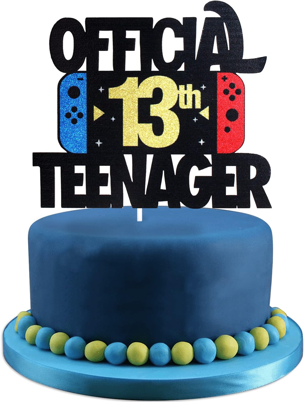 Amazon.com: Gyufise 1 Pack Official Teenager 13 Cake Topper Boys Girls ...