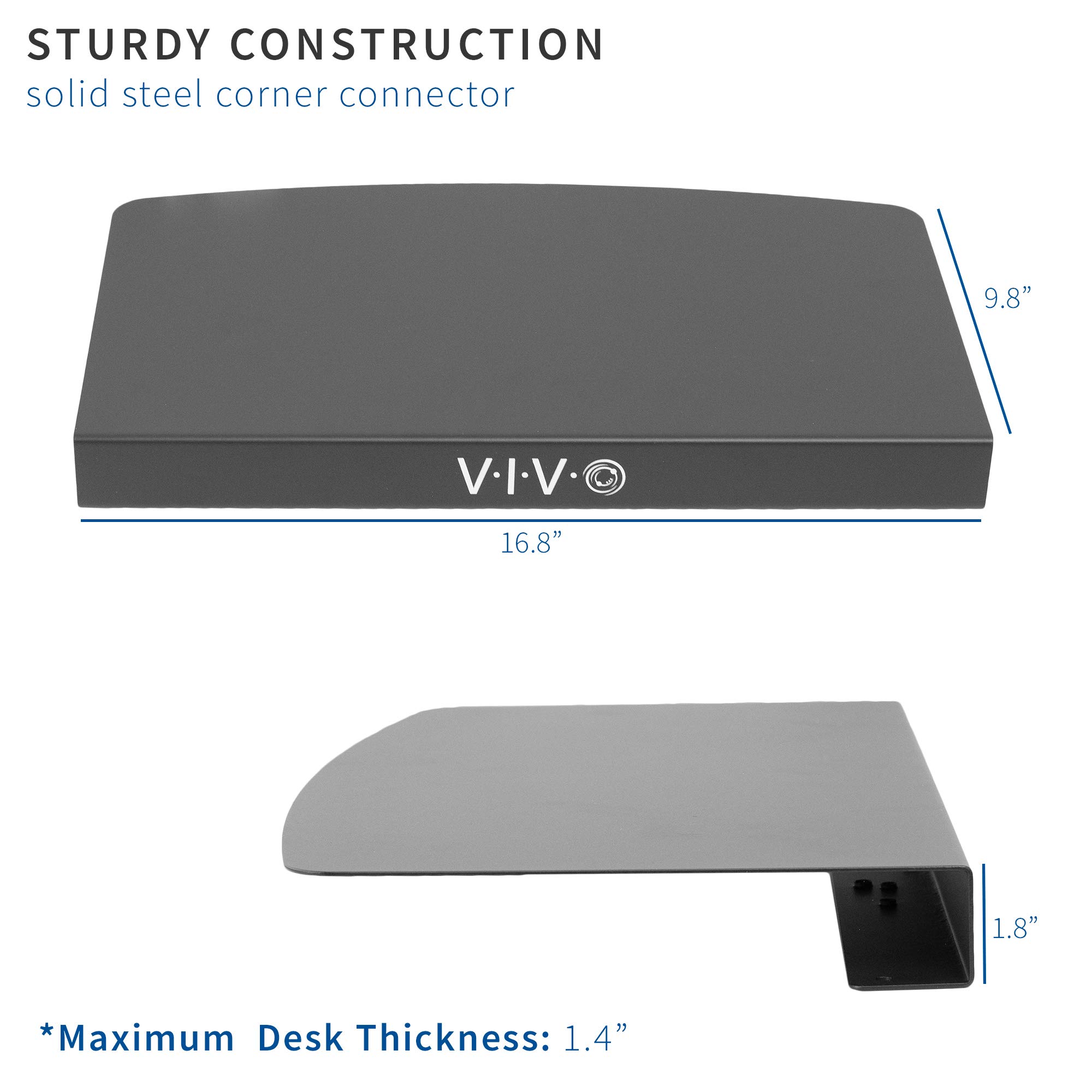 Snapklik.com : VIVO 17 Inch Corner Desk Connector Platform For Mounting ...