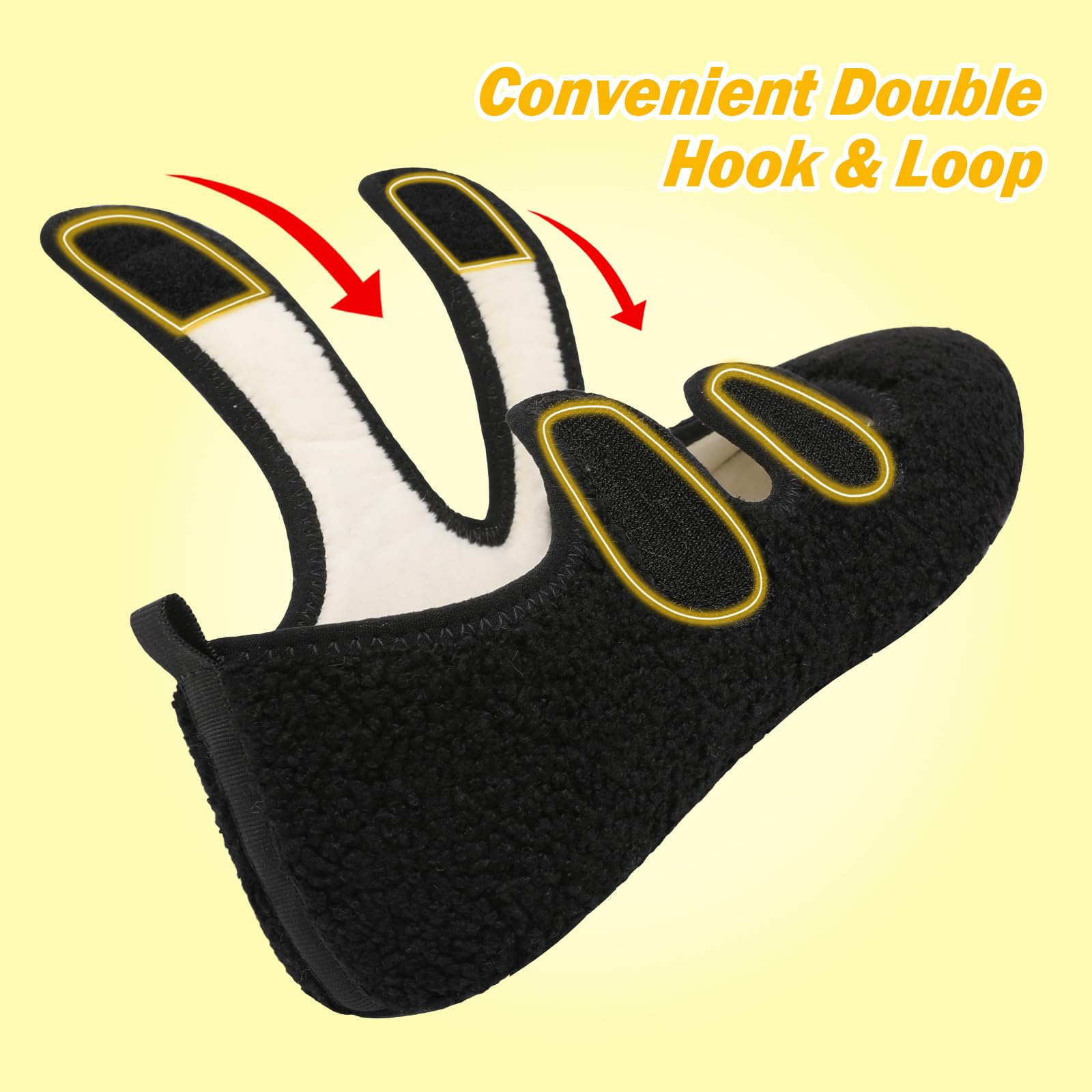 Snapklik.com : LeIsfIt Womens Slippers Adjustable Diabetic Slippers ...