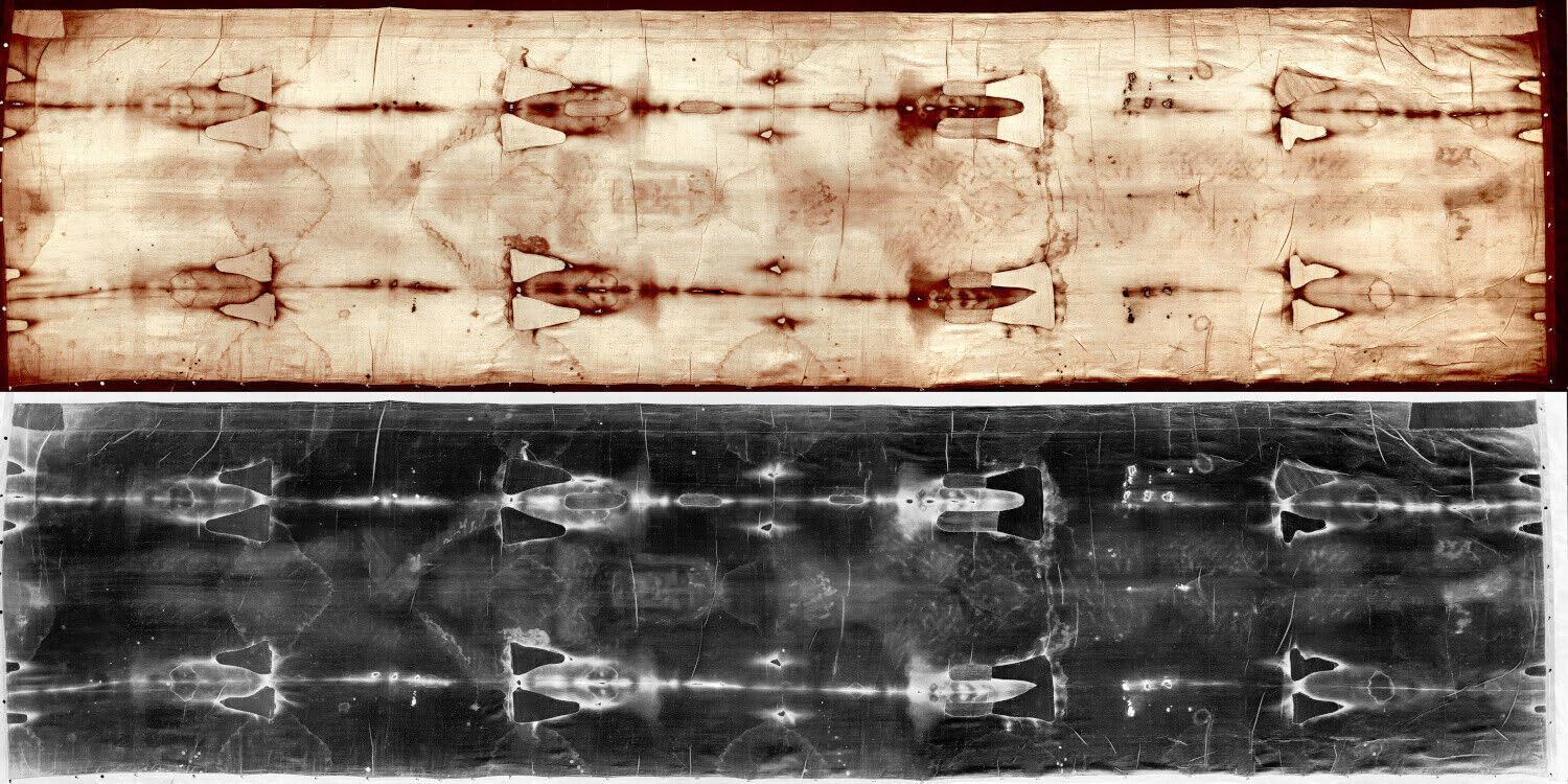 Amazon.com: Shroud of Turin Jesus Christ Burial Cloth with Negative ...