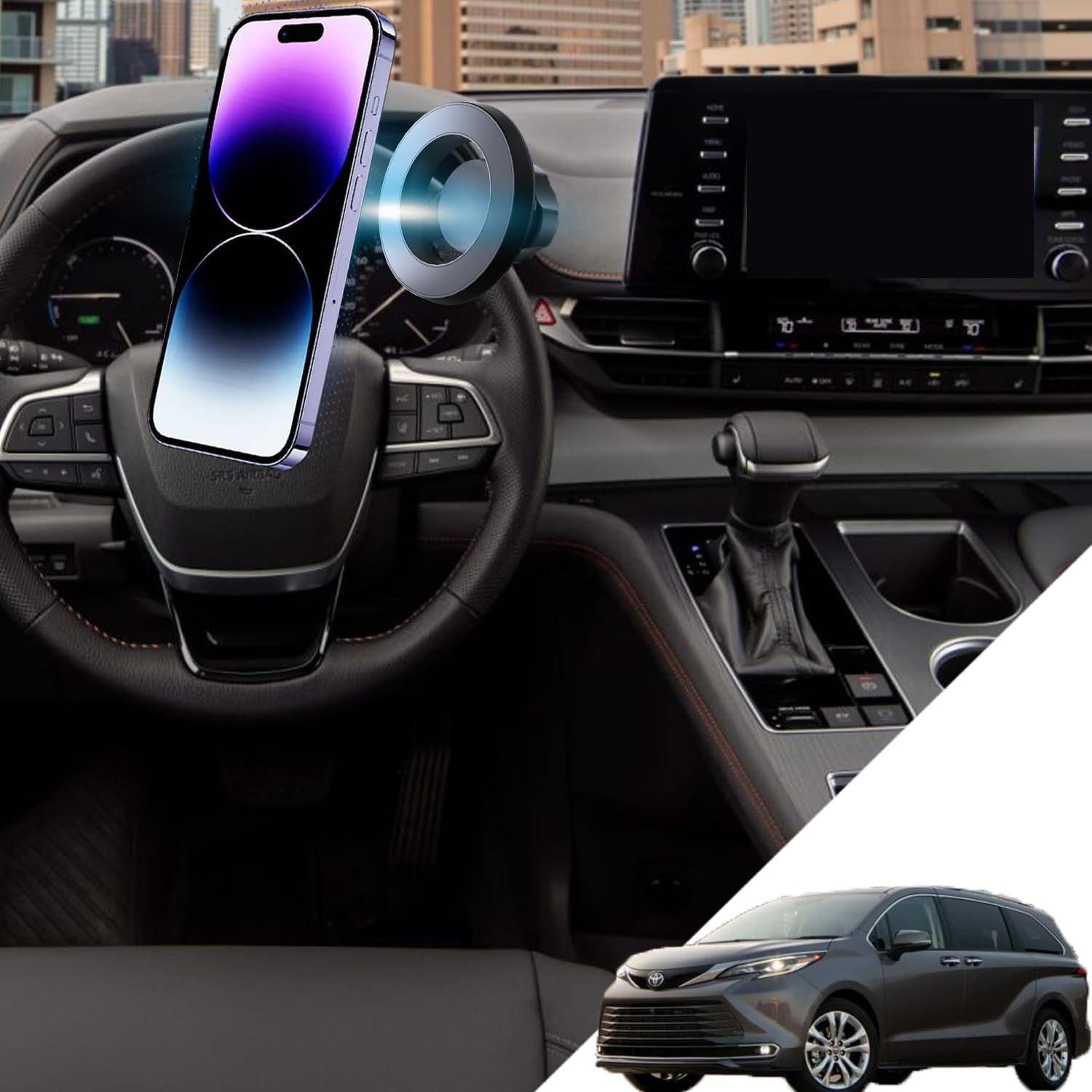 Amazon.com: oricarmes Toyota Sienna Phone Mount Made for 2021-present ...