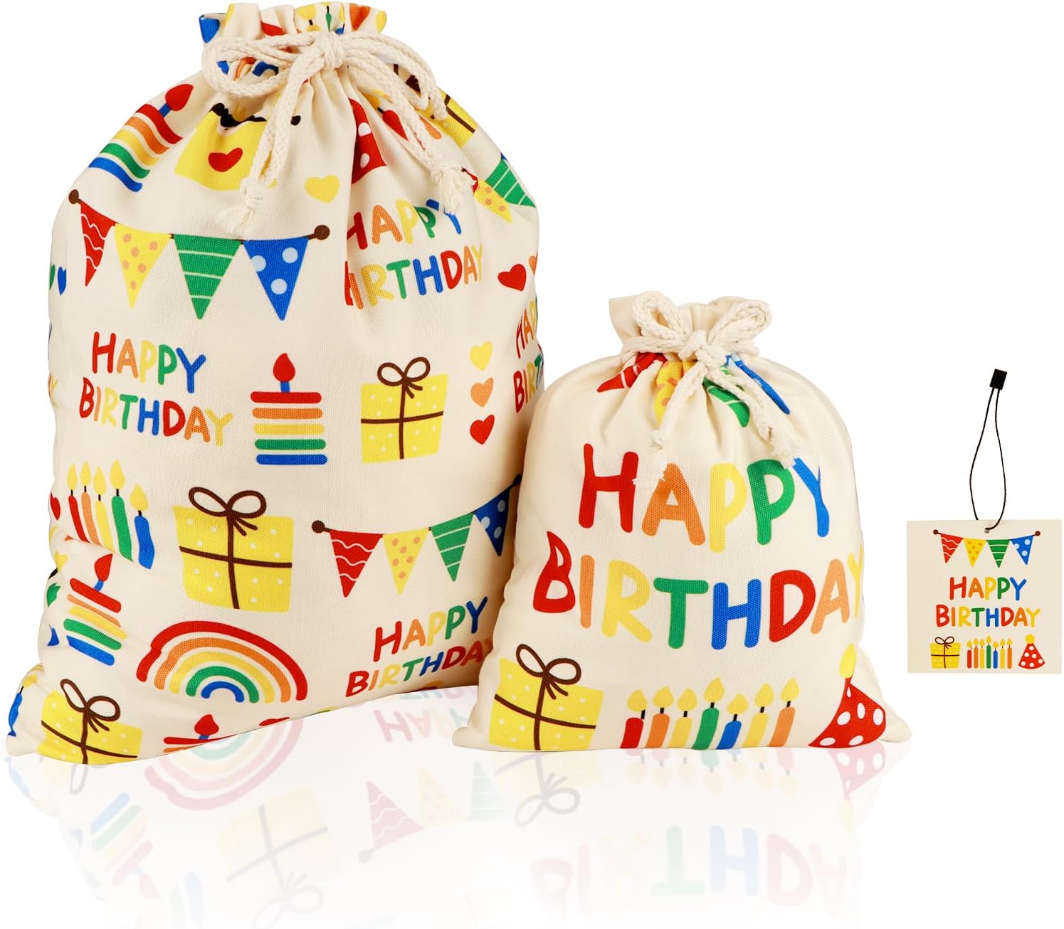 Amazon.com: silenwest Gift Bag for Girls Birthday with Message Card, 20 ...