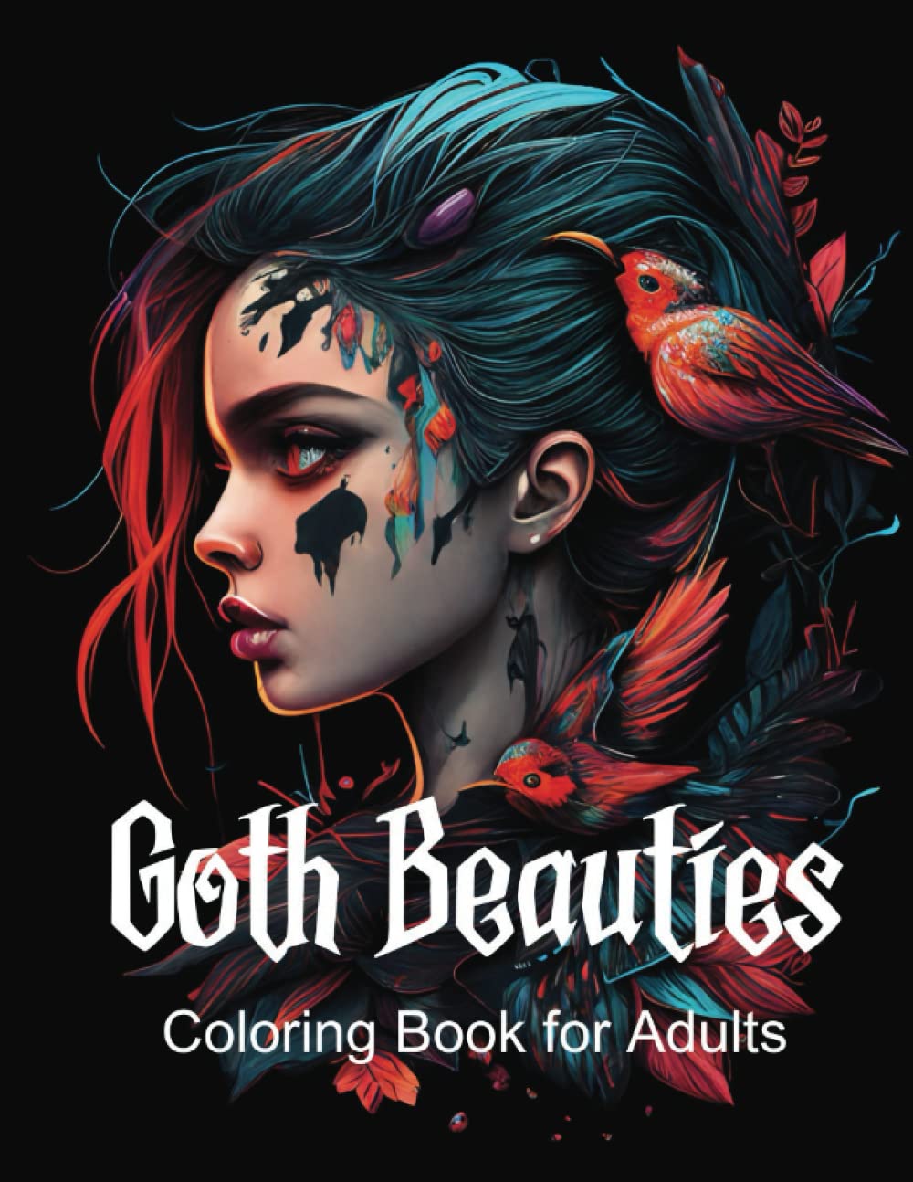Amazon.com: Goth Beauties Coloring Book: A Mystic Fantasy Coloring Book ...