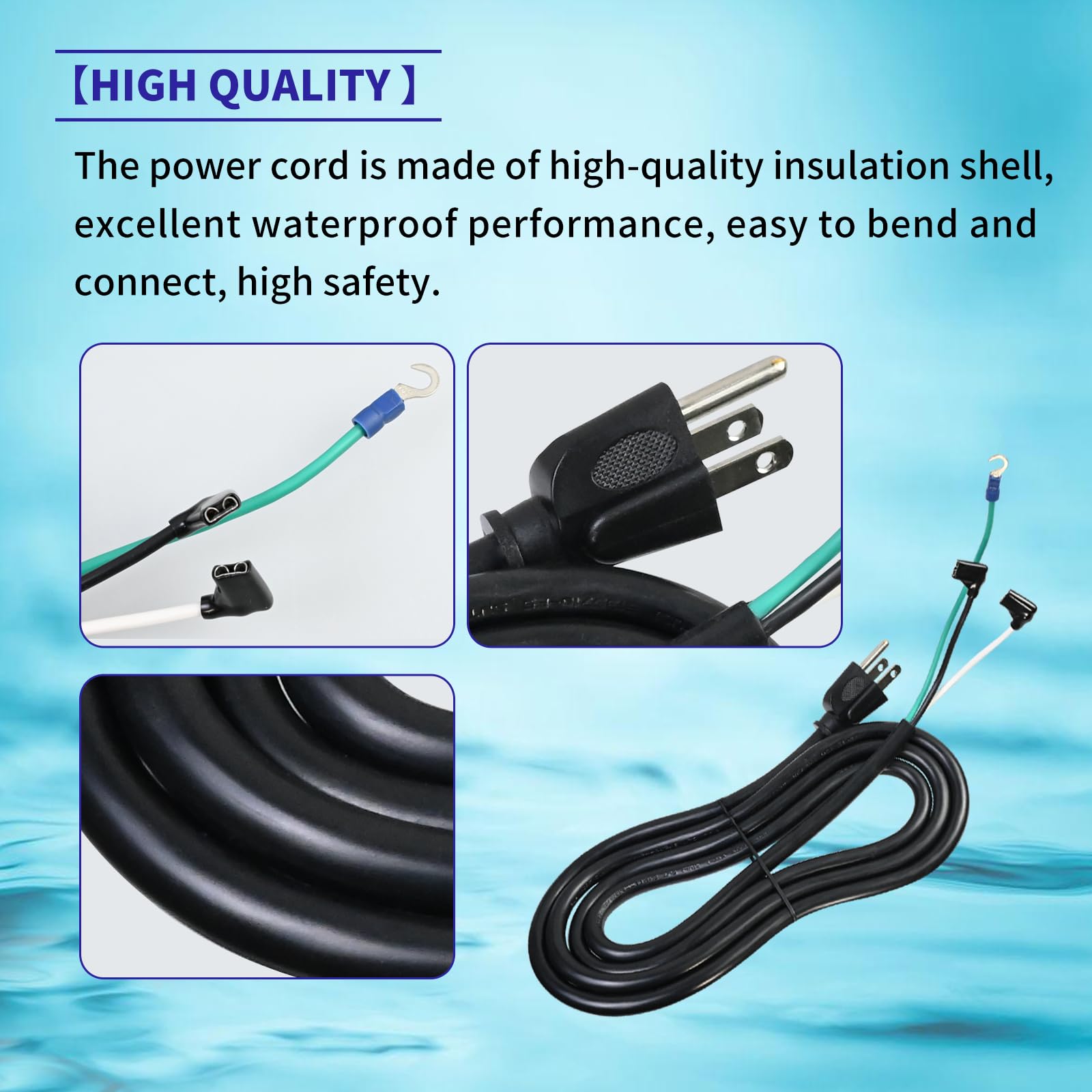 Snapklik.com : SPX1250WA Pool Pump Power Cord 6 Feet Cord Set 3 Wire No ...
