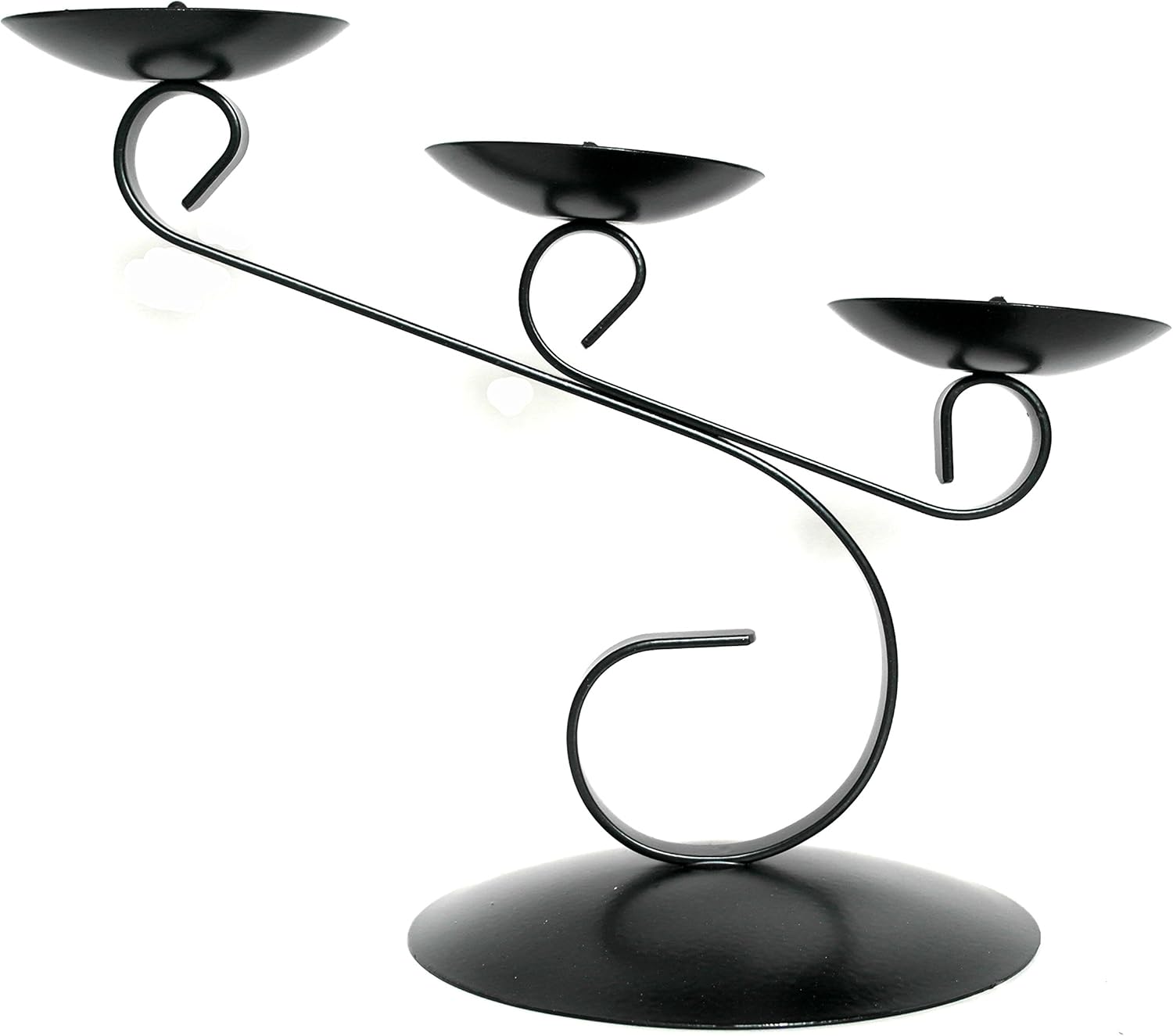 Amazon.com: Triple Spike Candle Holder - Black Candela Scented Candles UK